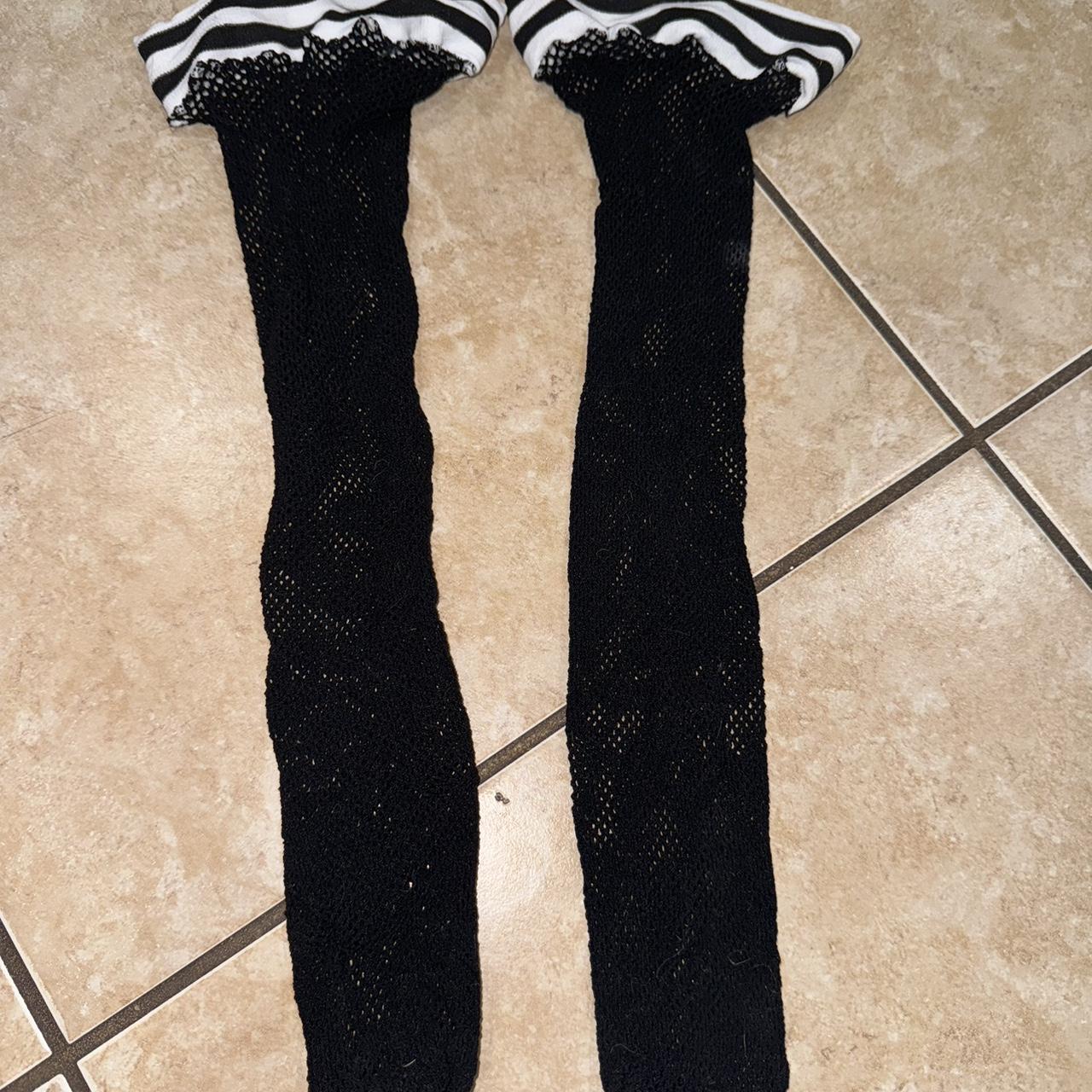 fishnet thigh highs #emo #grunge #mallgoth - Depop