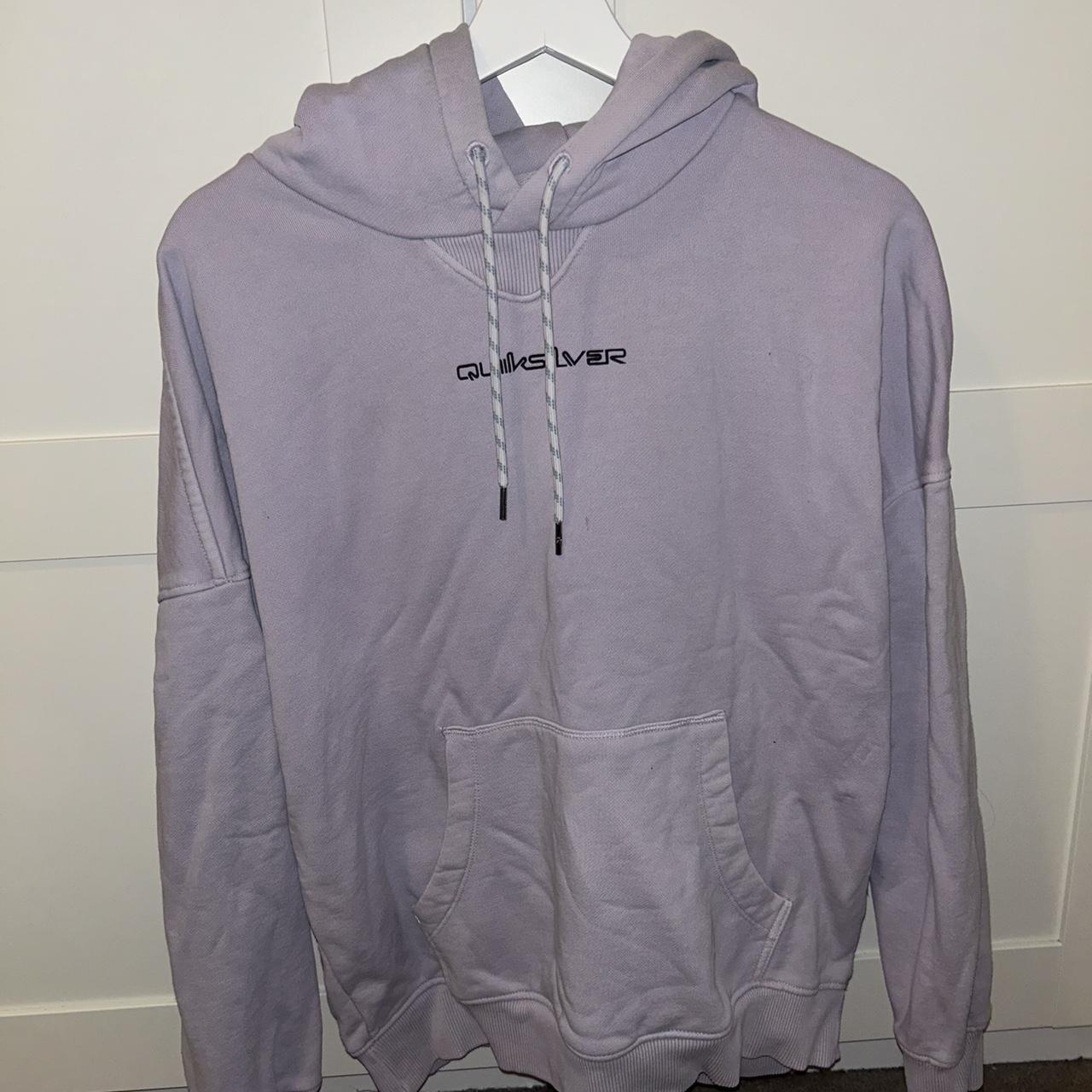 Quicksilver light purple jumper Size M - Depop
