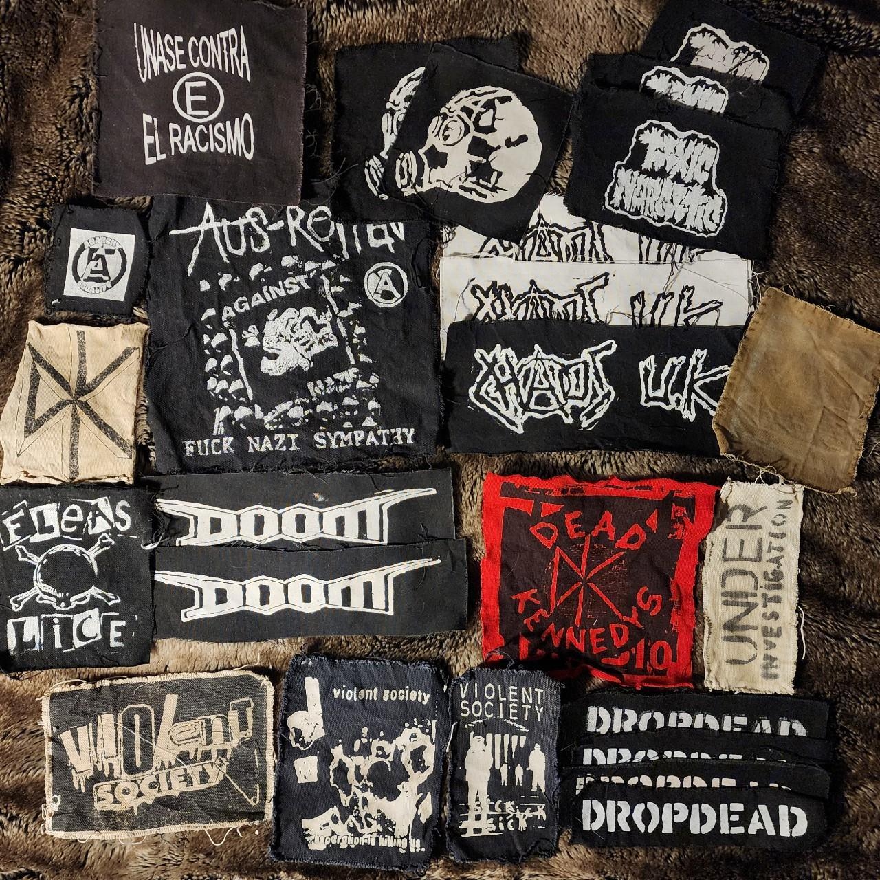 Lot of 25 punk patches, all from 1999-2001. Some... - Depop