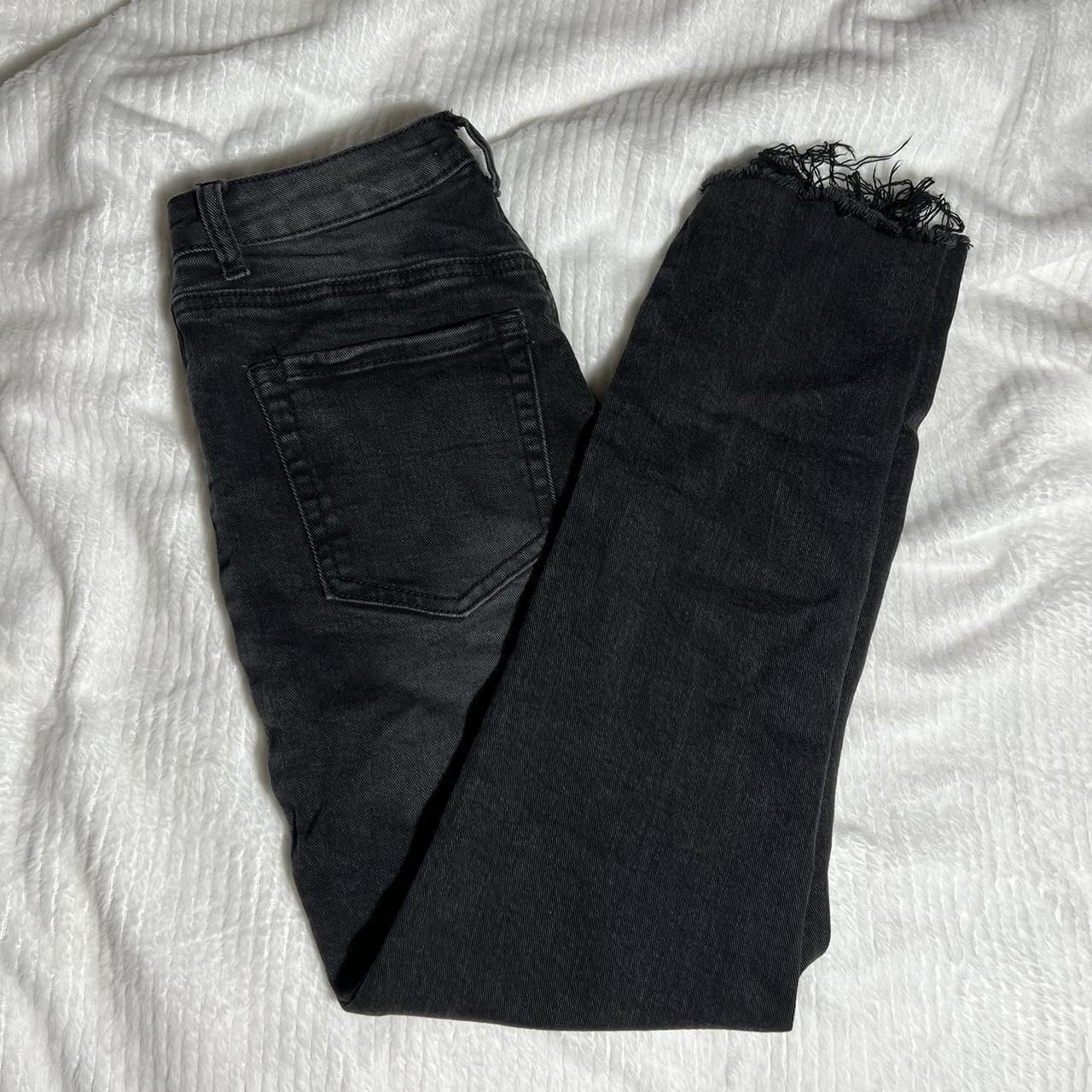 black jeans - forever 21 - size 27 - comfortable,... - Depop