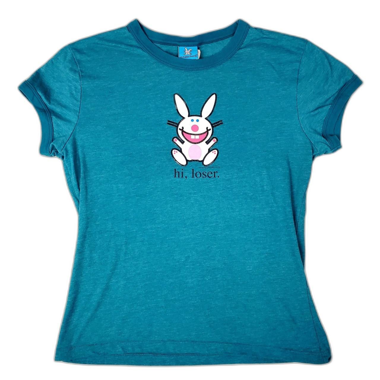 Happy bunny baby tee Iconic early 2000s Jim benton... - Depop