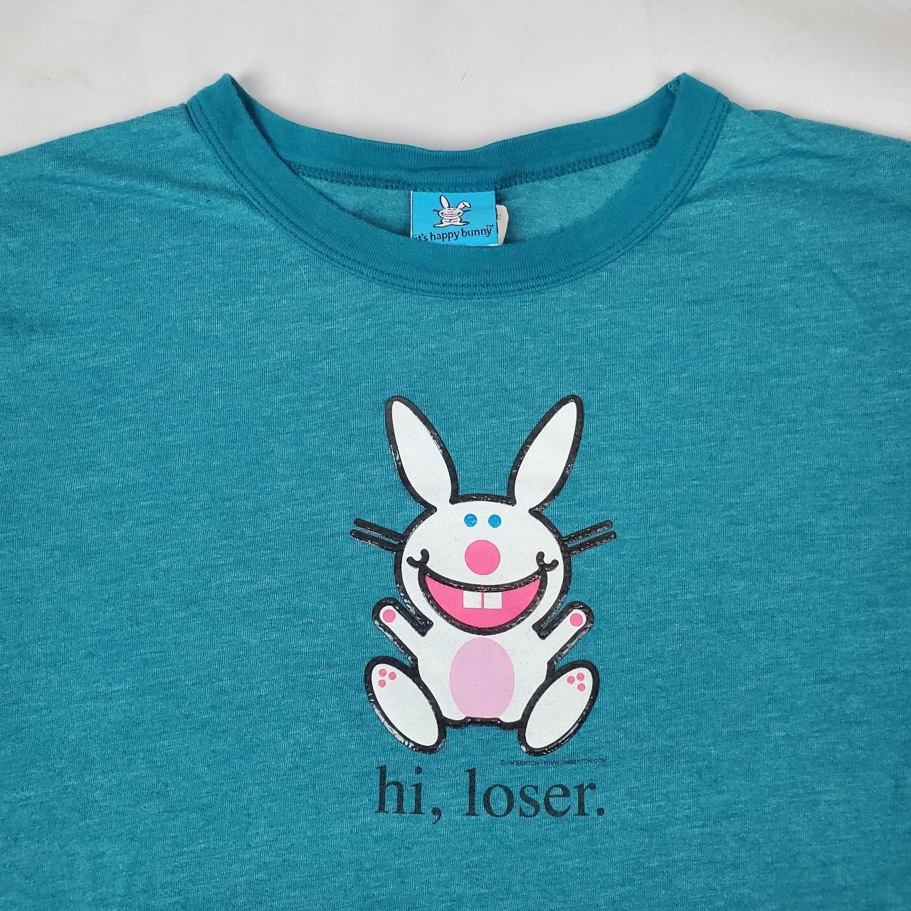Happy bunny baby tee Iconic early 2000s Jim benton... - Depop