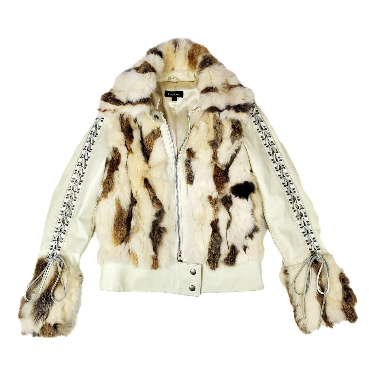Bebe leather & fur jacket It girls only Iconic and... - Depop