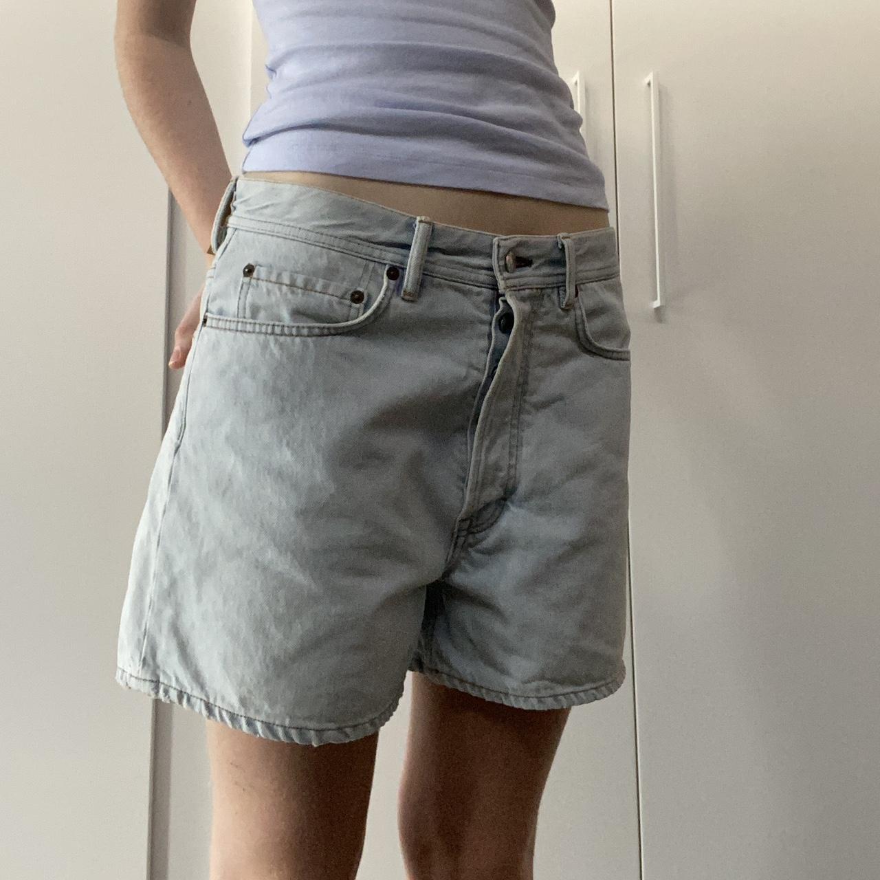 acne studios swamp light blue shorts. can be styled... - Depop