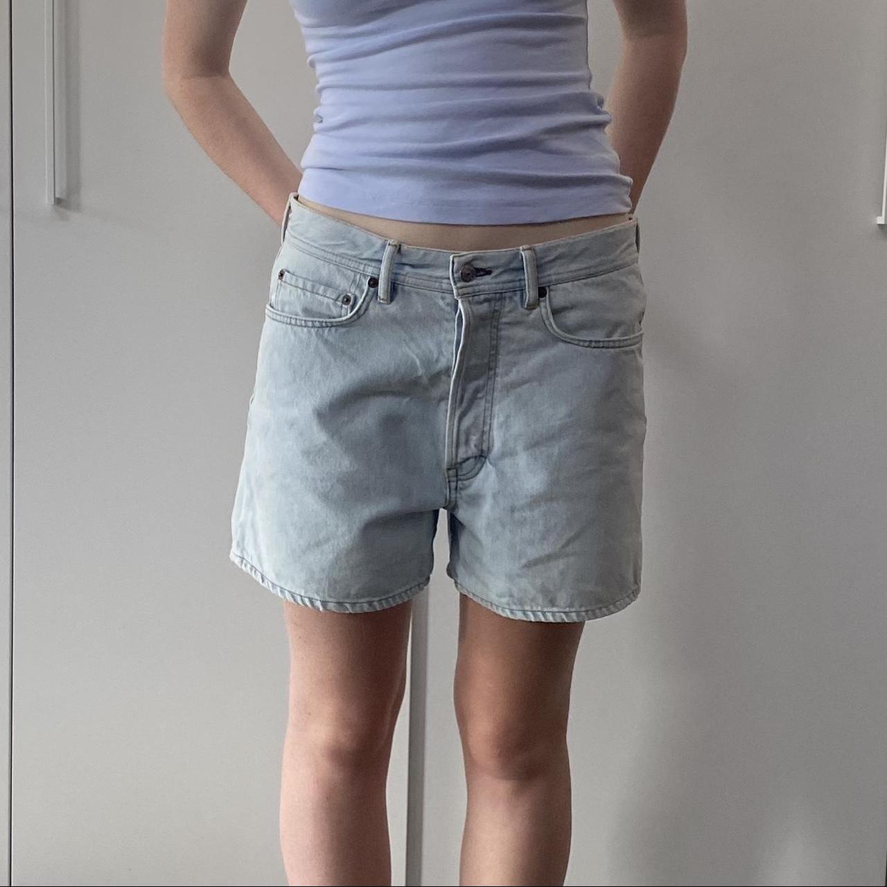 acne studios swamp light blue shorts. can be styled... - Depop