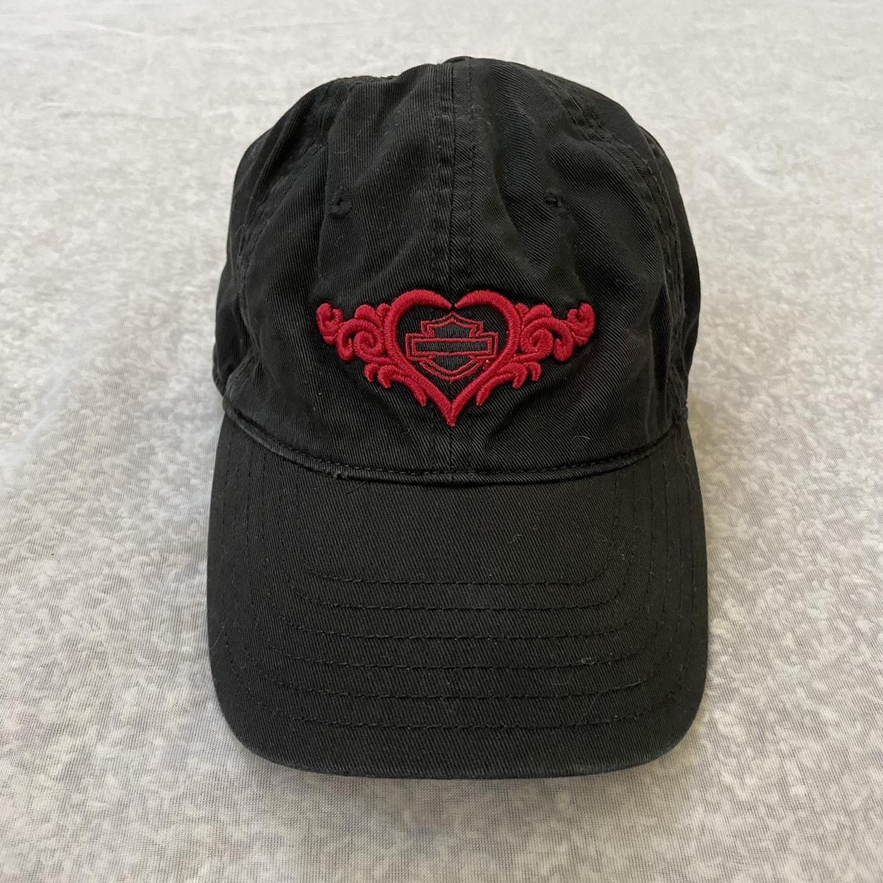Harley Davidson Baseball Cap Heart... - Depop