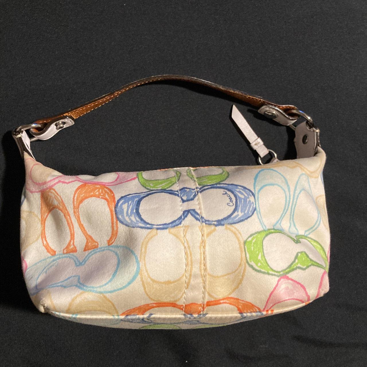 colorful vintage coach purse - Depop