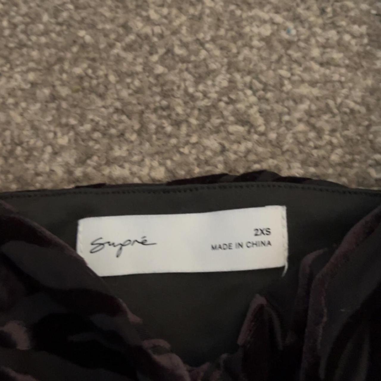 Supre zebra pattern crop size 2XS fits 4-6 - Depop