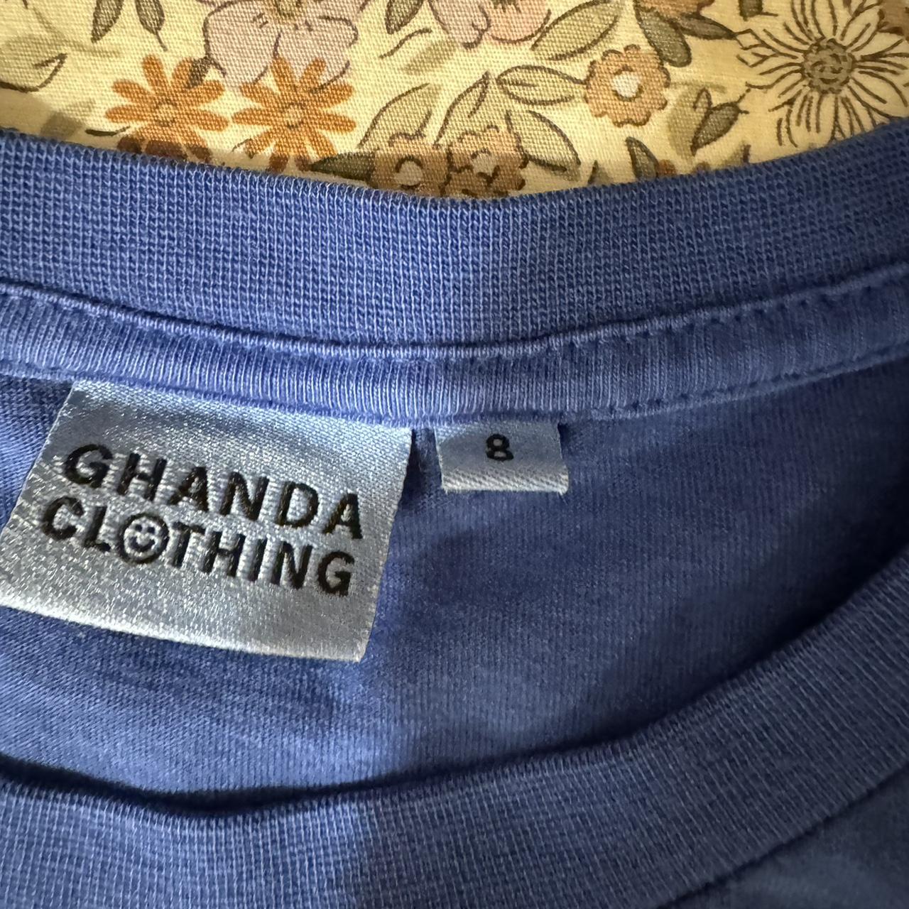 ghanda shirt not as bright in person blue isn’t... - Depop
