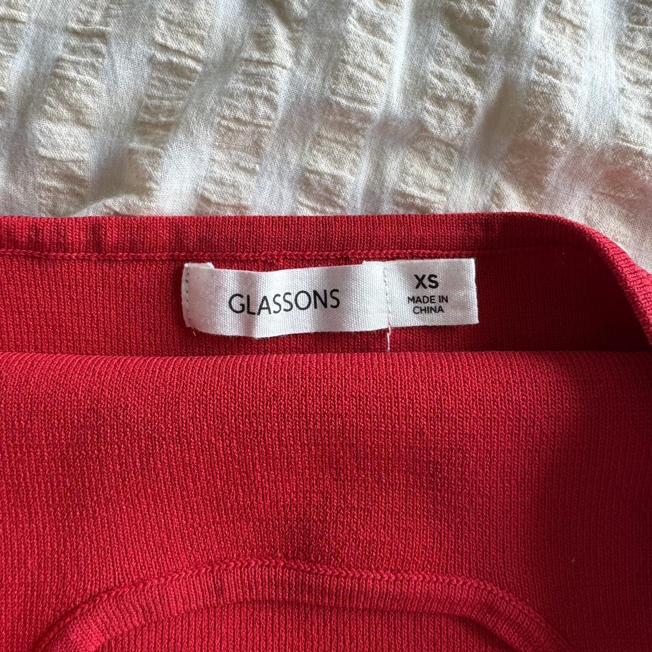 - glassons red halter neck top - size xs - Depop