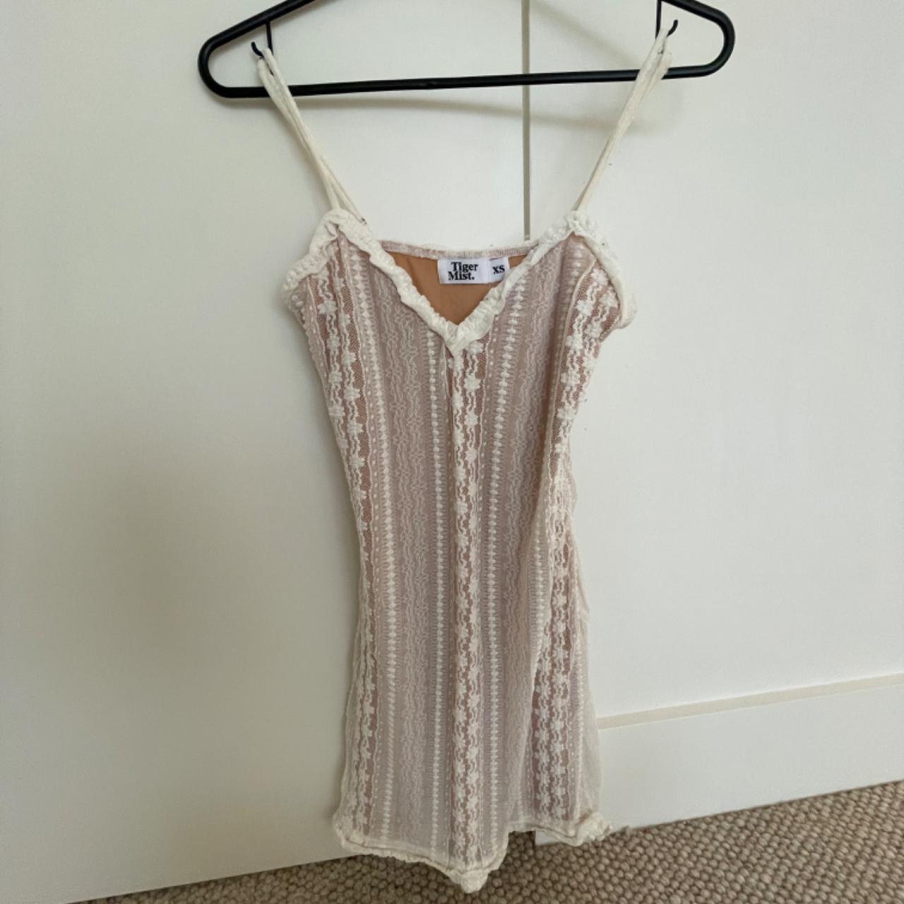 white tiger mist dress Size XS - Depop