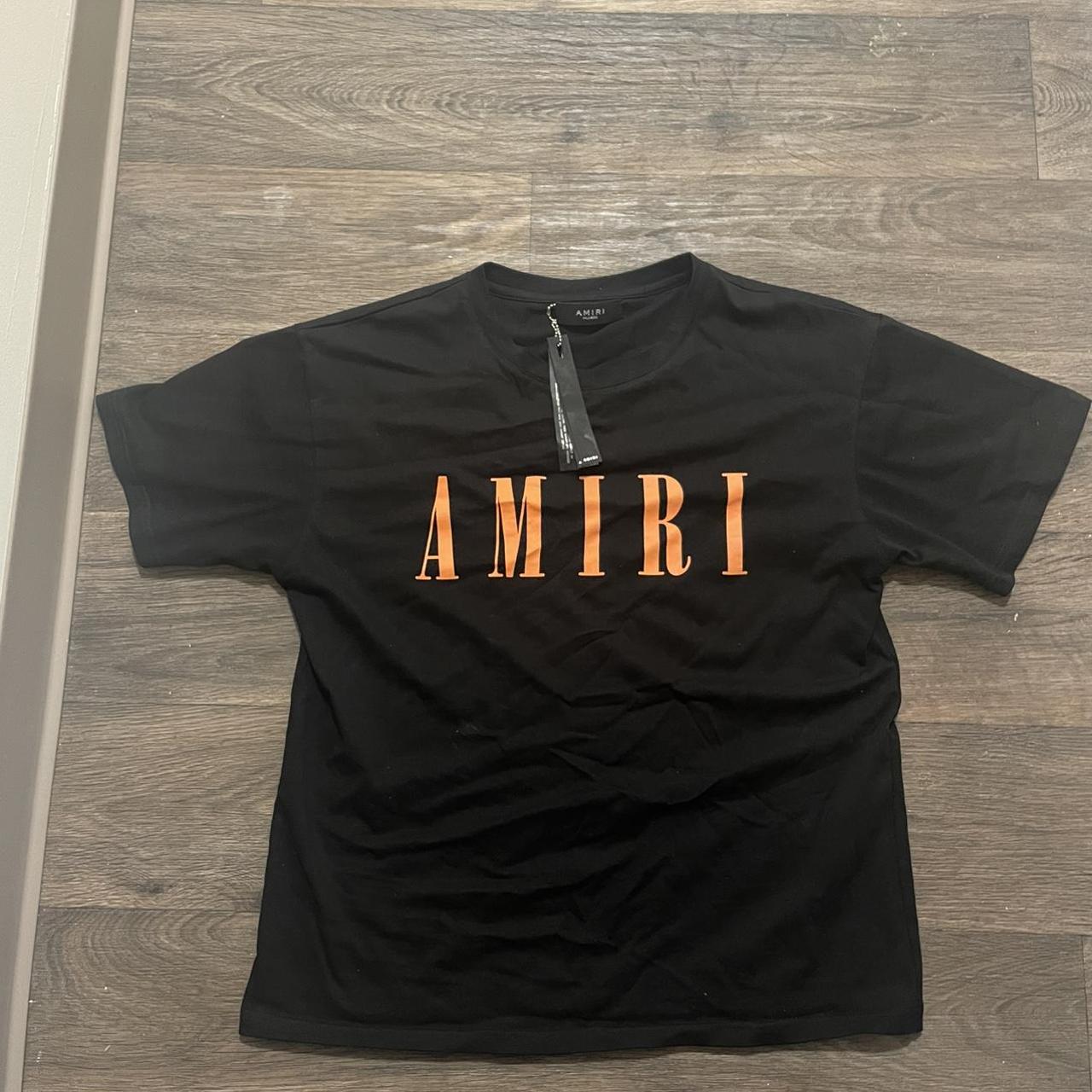 Amiri logo Tee , never worn , in great condition!... - Depop