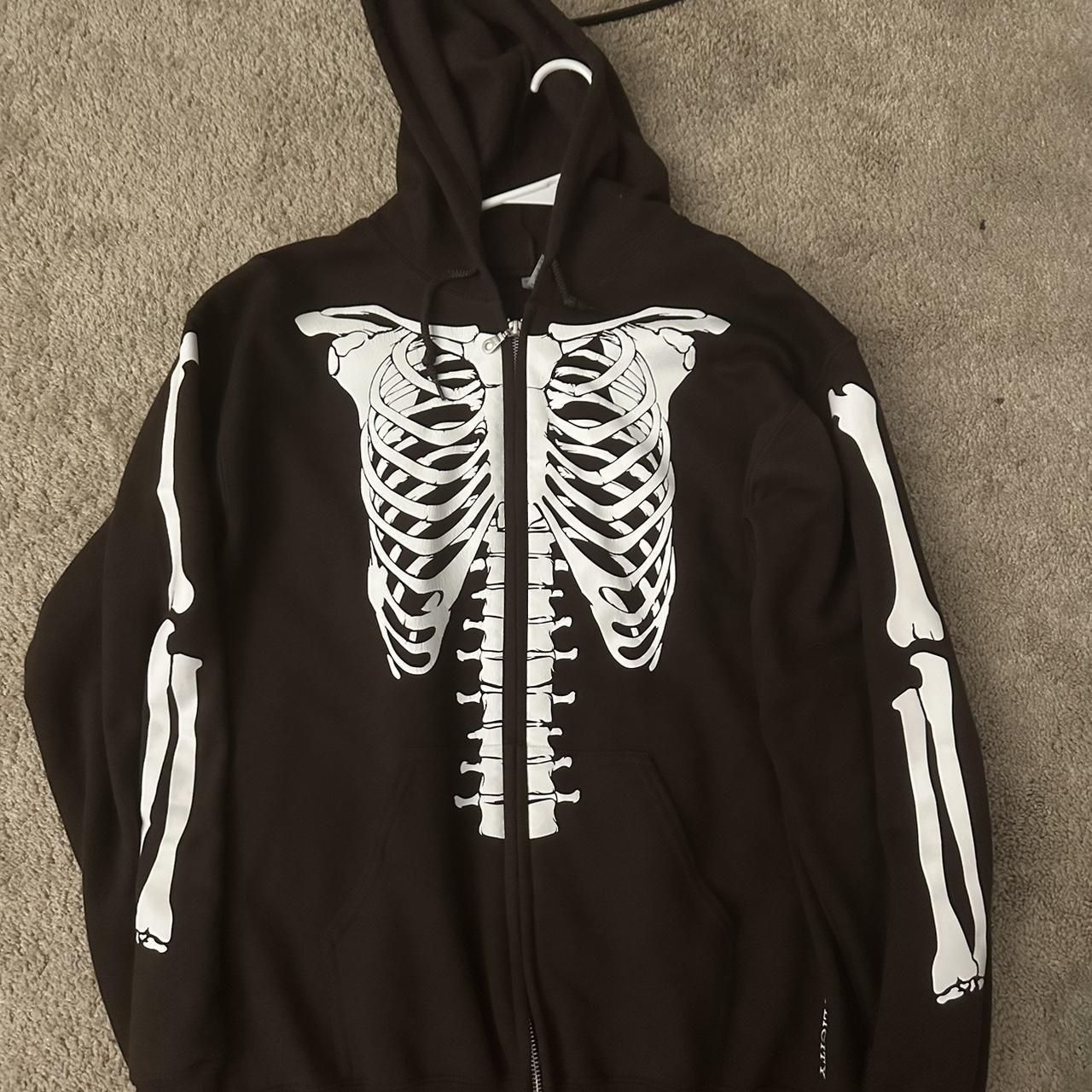 Simplicity brown skeleton jacket Size medium Send... - Depop