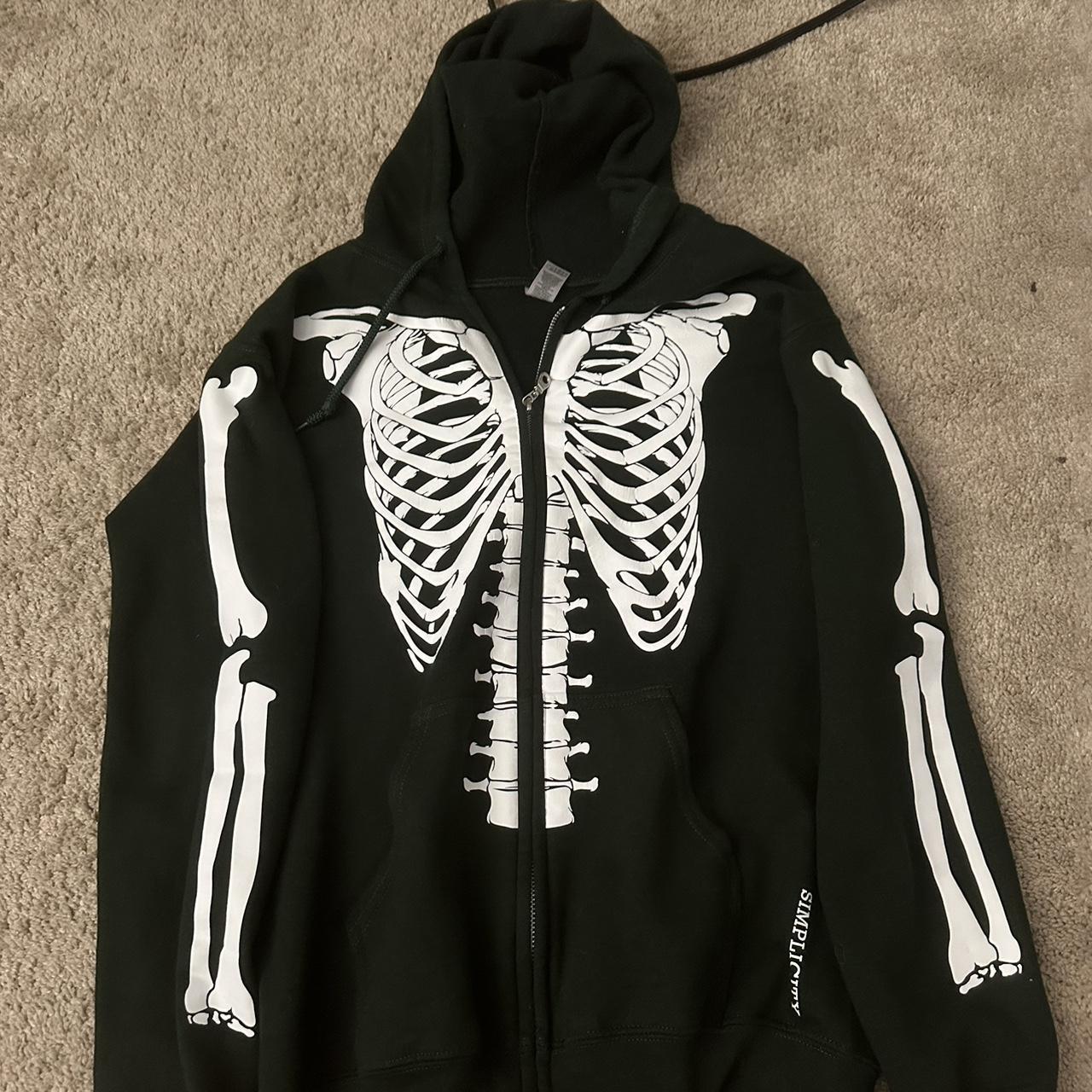 Green simplicity skeleton jacket Size medium Send... - Depop