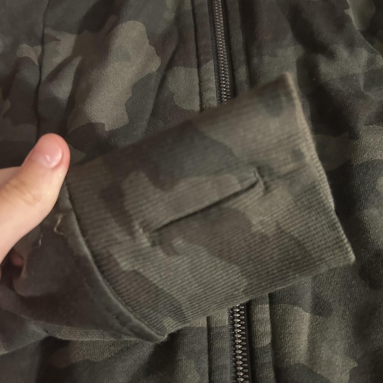 lulu lemon zip up camo -barley worn maybe 3 times... - Depop