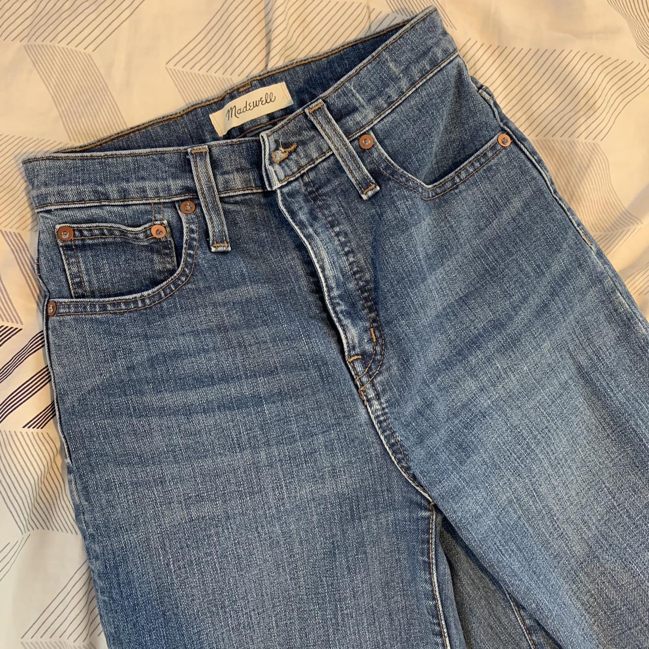 Slim Wide Leg Cropped Madewell jeans size 23. 99%... - Depop