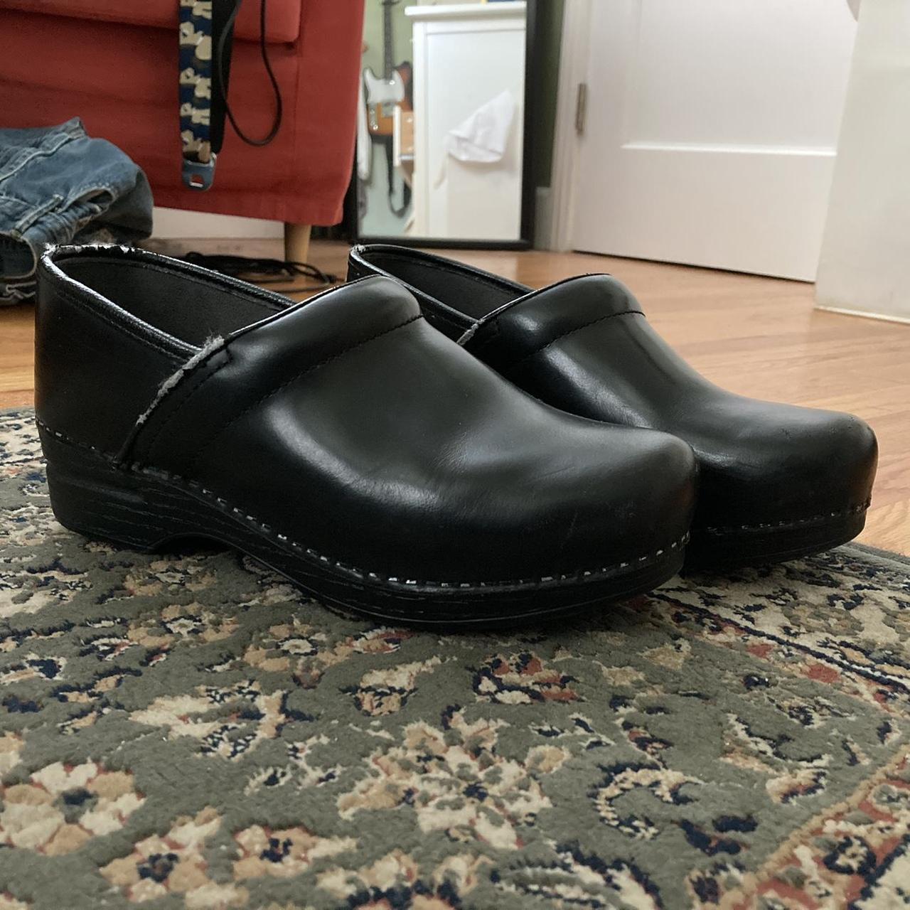 Black Dansko clogs size 9 (eu 40) -slight wear on... - Depop
