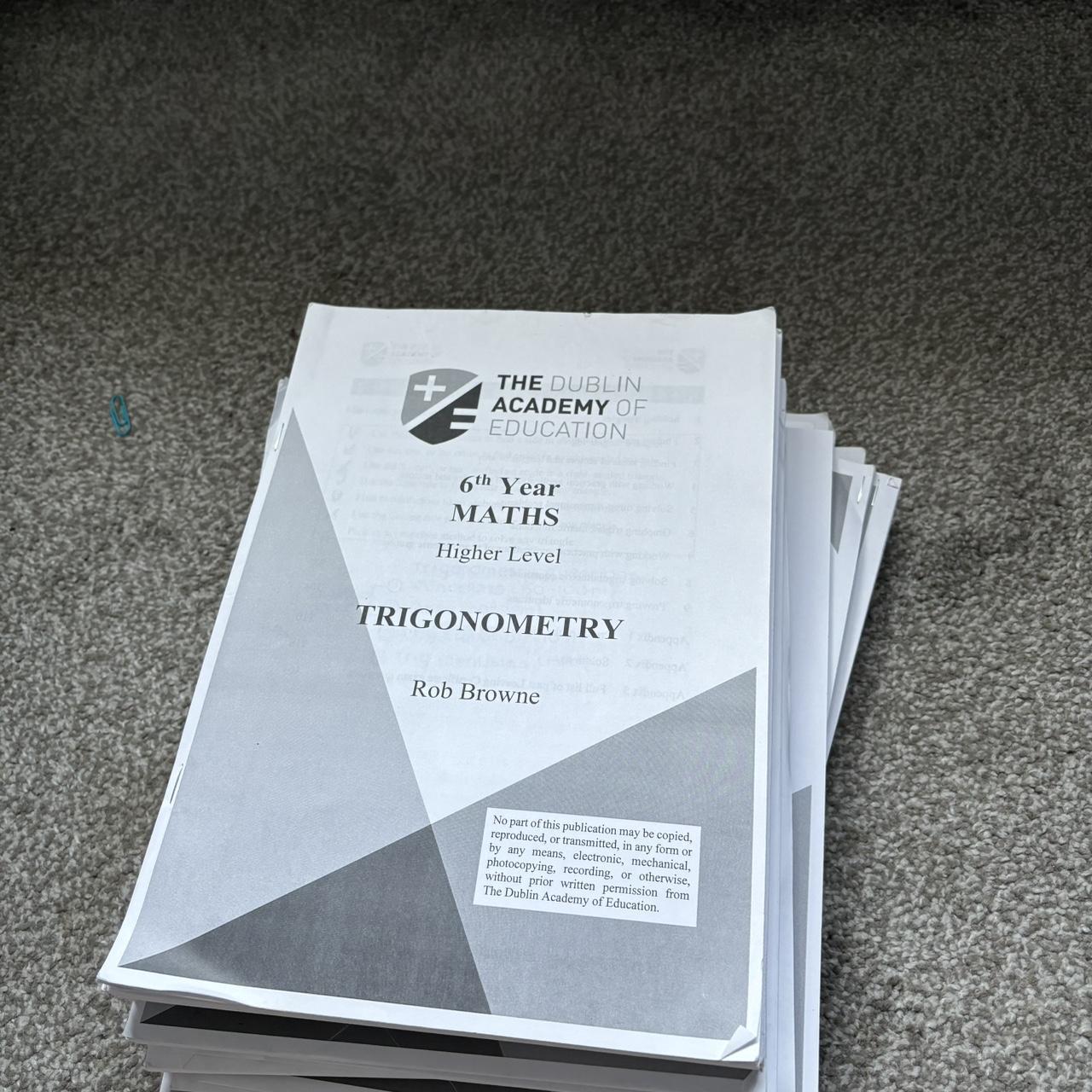 Higher level maths Dublin academy notes All maths... - Depop