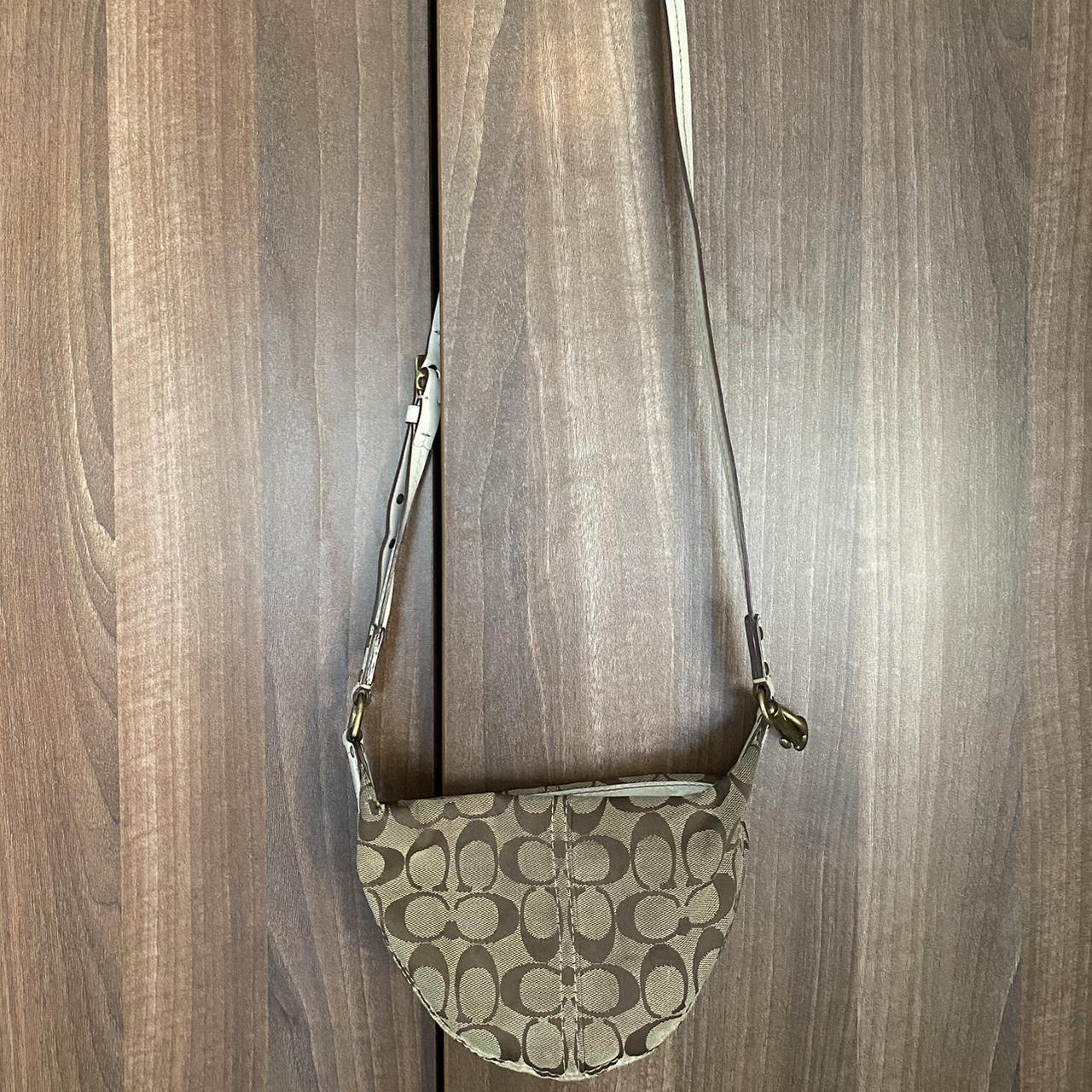 Vintage Coach Monogram Side Bag #coach #90s... - Depop