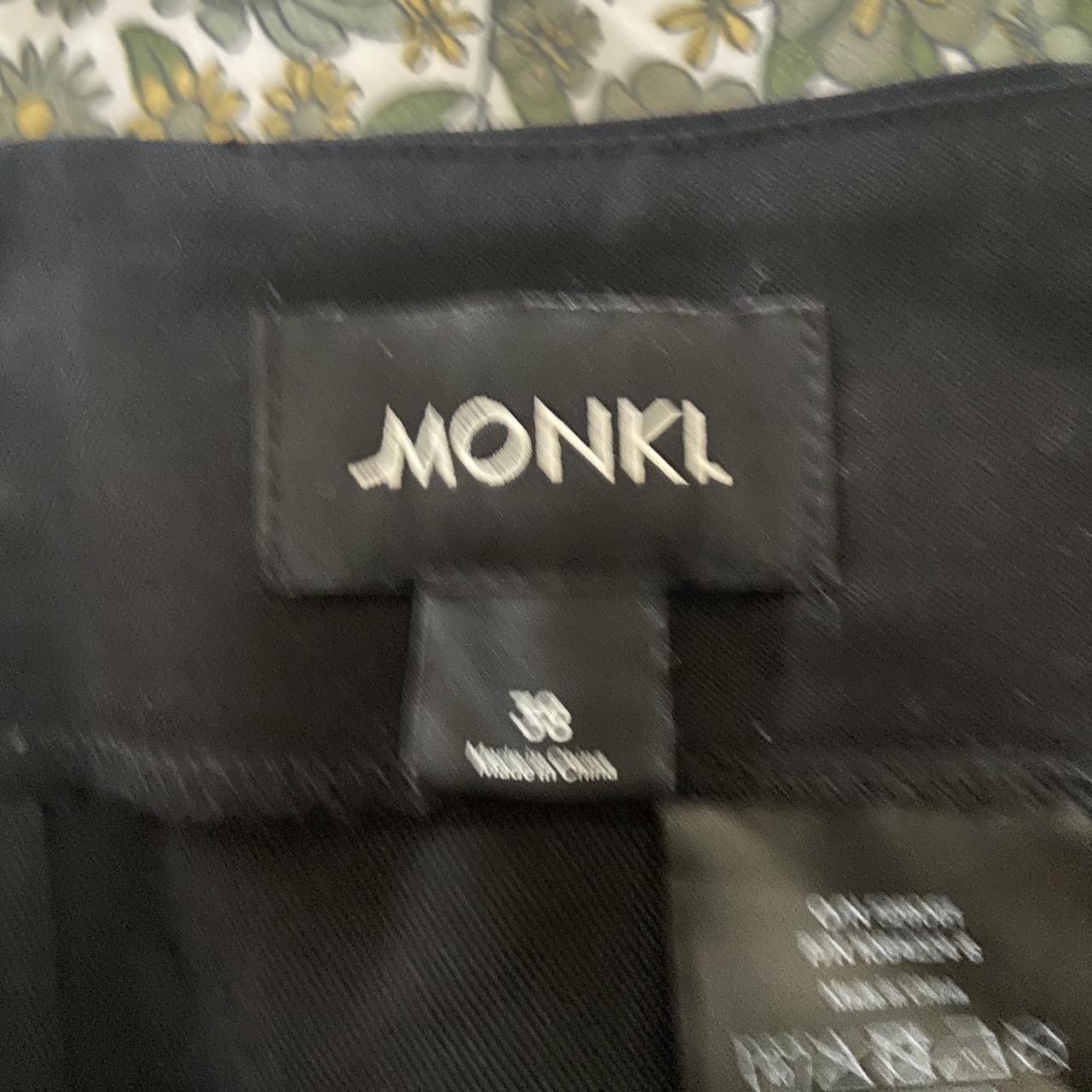 Monki Black mini skirt size euro 38 (Fit an 8/10) - Depop