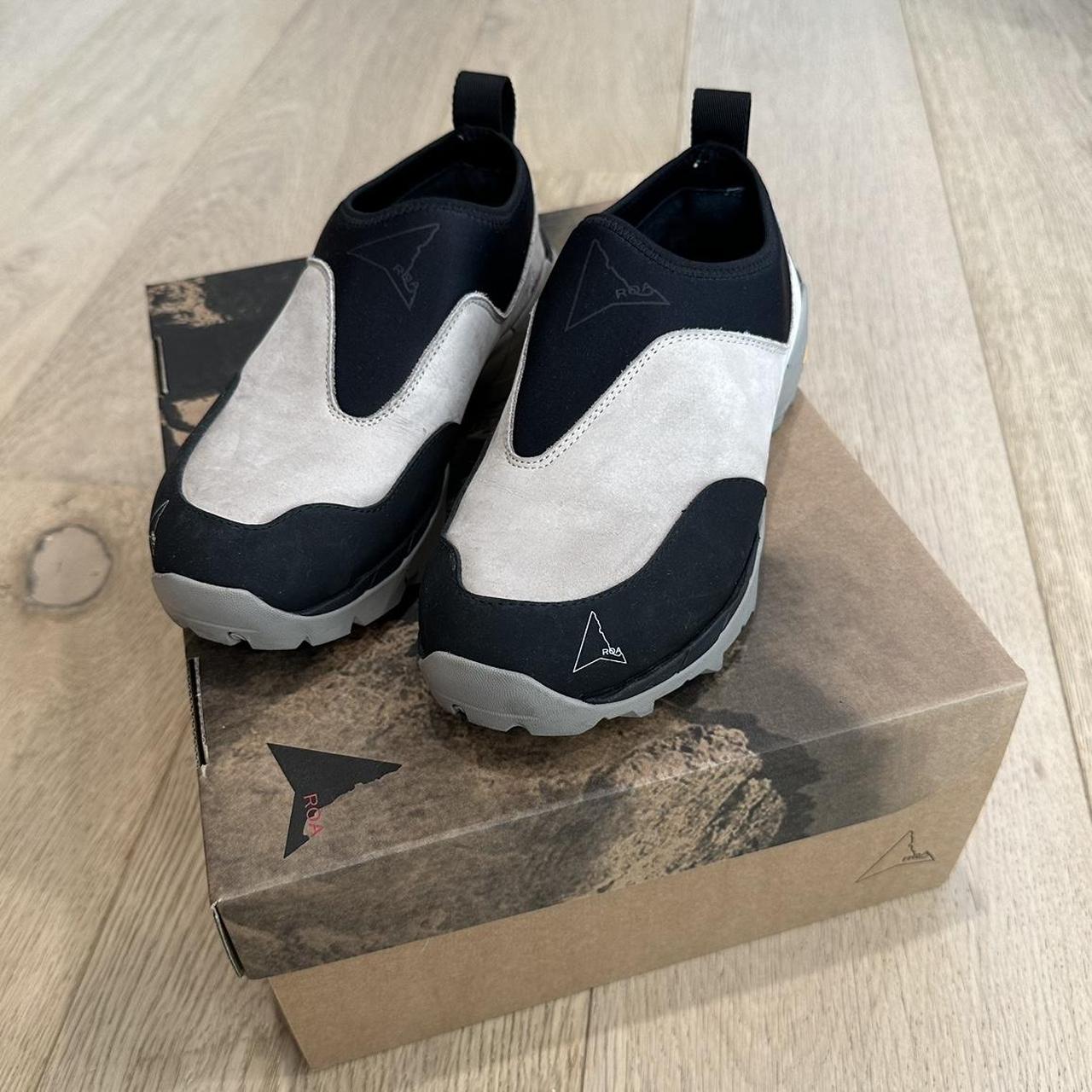 ROA Slip-On Sneakers - Black & Taupe - EU 37.5 Only... - Depop