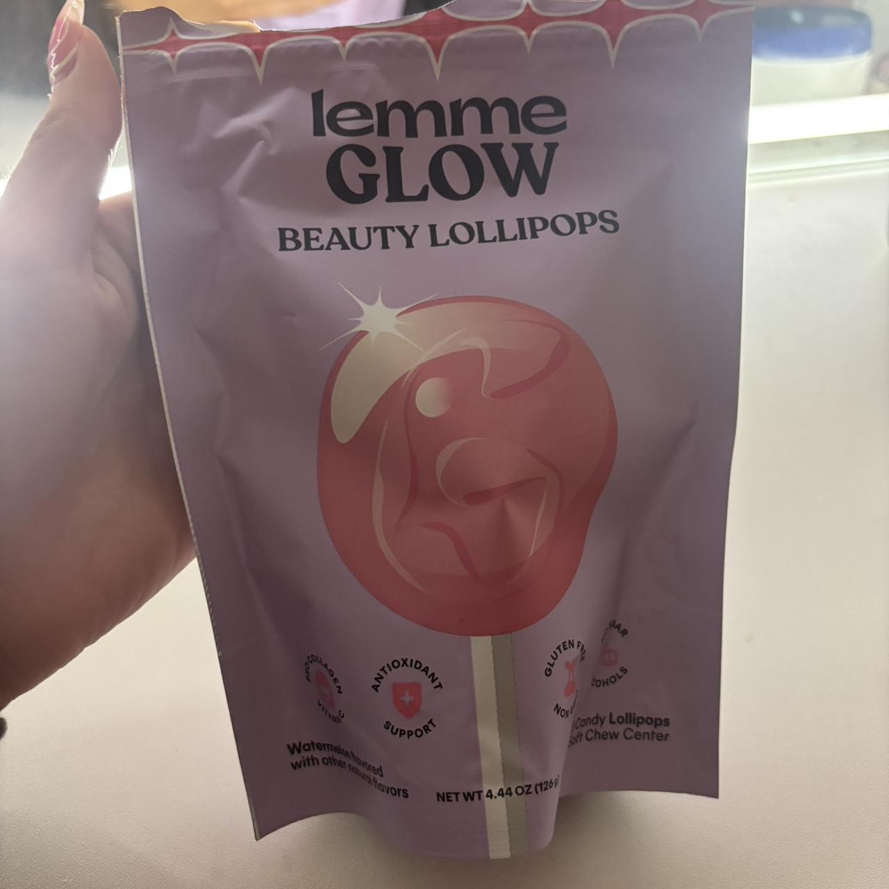 lemme glow beauty lollipops watermelon flavor!! i... | Depop
