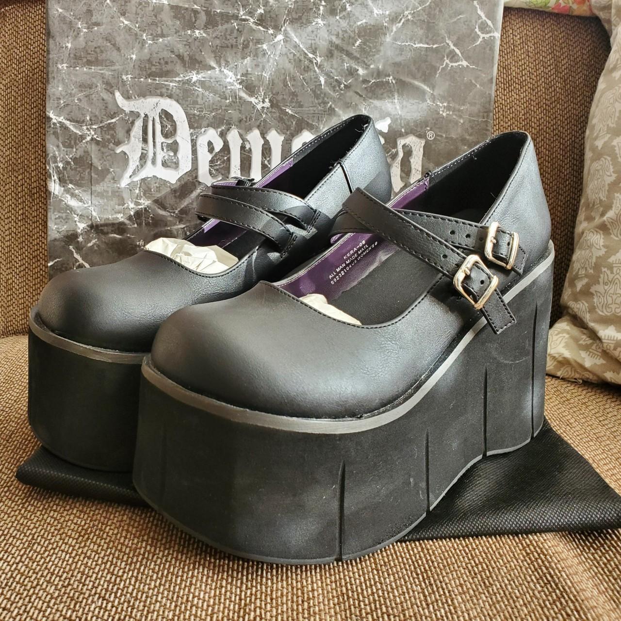 Demonia Kera 08 platform mary janes! Only worn once,... - Depop
