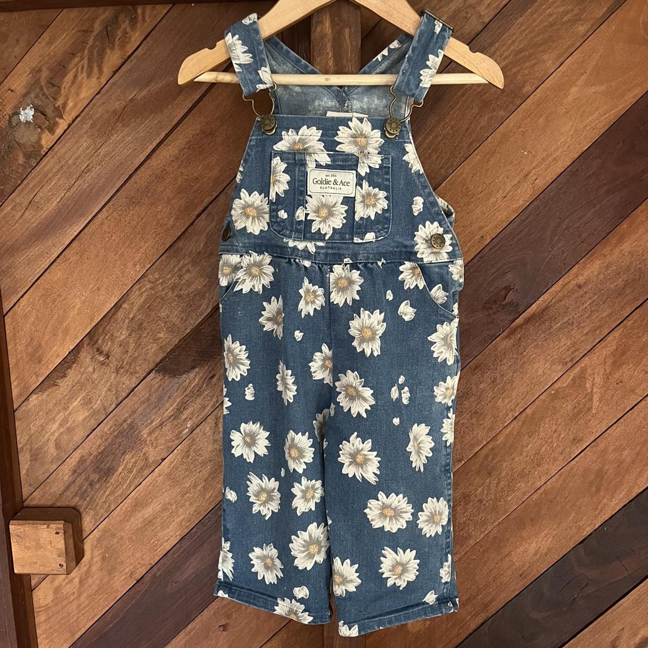 Goldie + Ace Daisy Denim overalls Size... - Depop