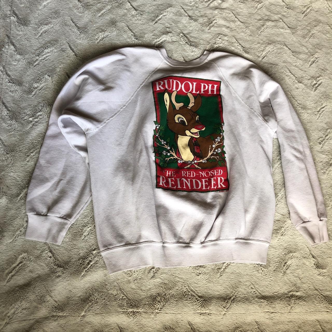 Rudolph The Red-Nosed Reindeer Christmas Sweater!... - Depop