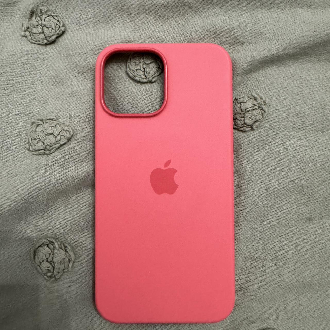 Pink Apple IPhone Silicone Case Original phone case... - Depop