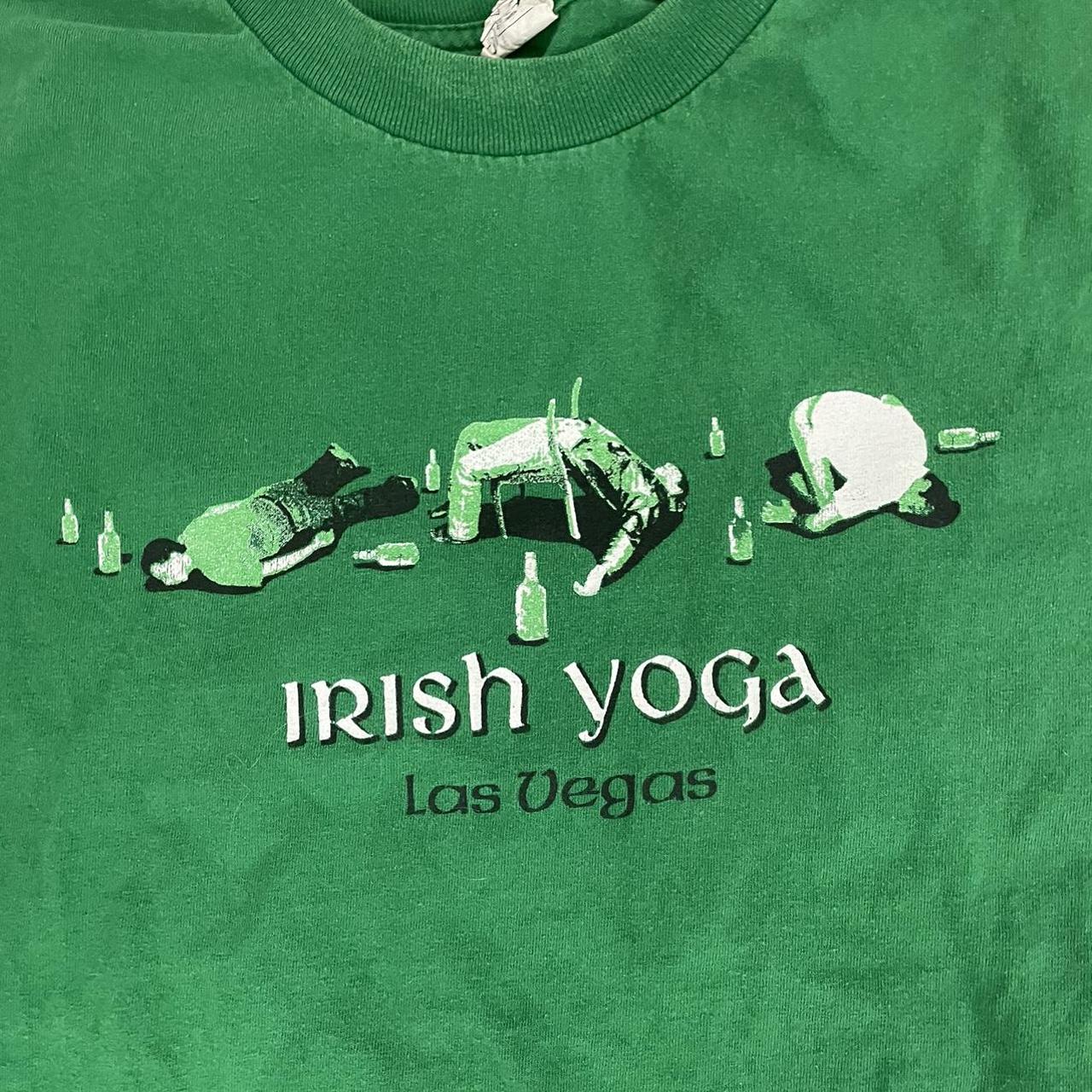 Vintage Las Vegas Irish Yoga T-shirt Size L Great... - Depop