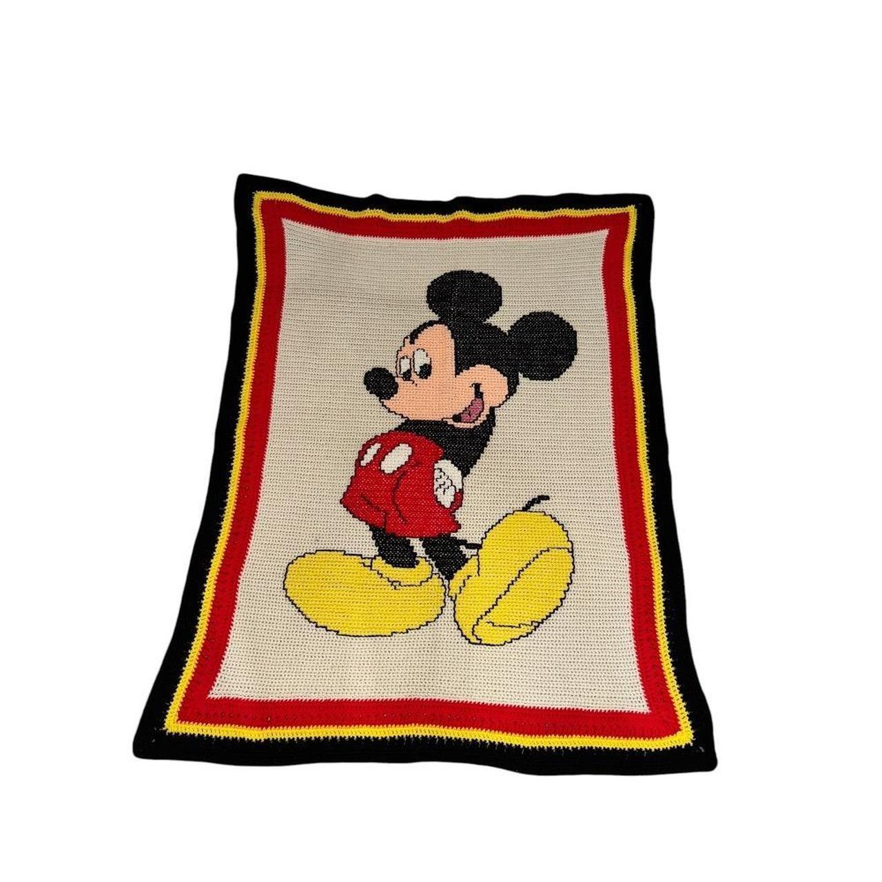 Vintage Disney Mickey Mouse handmade Crocheted... | Depop