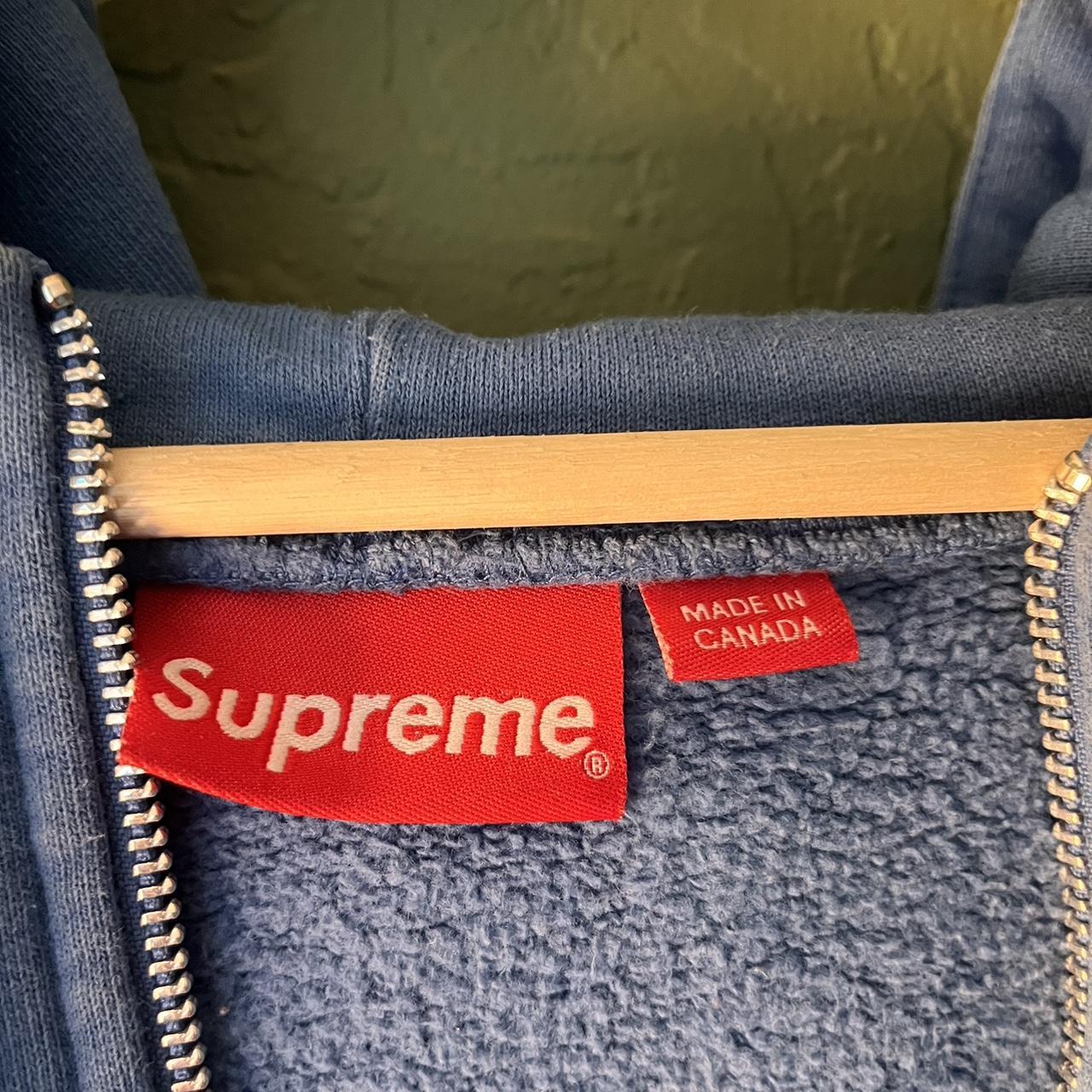 Supreme zip up worn but in excellent condition size... - Depop
