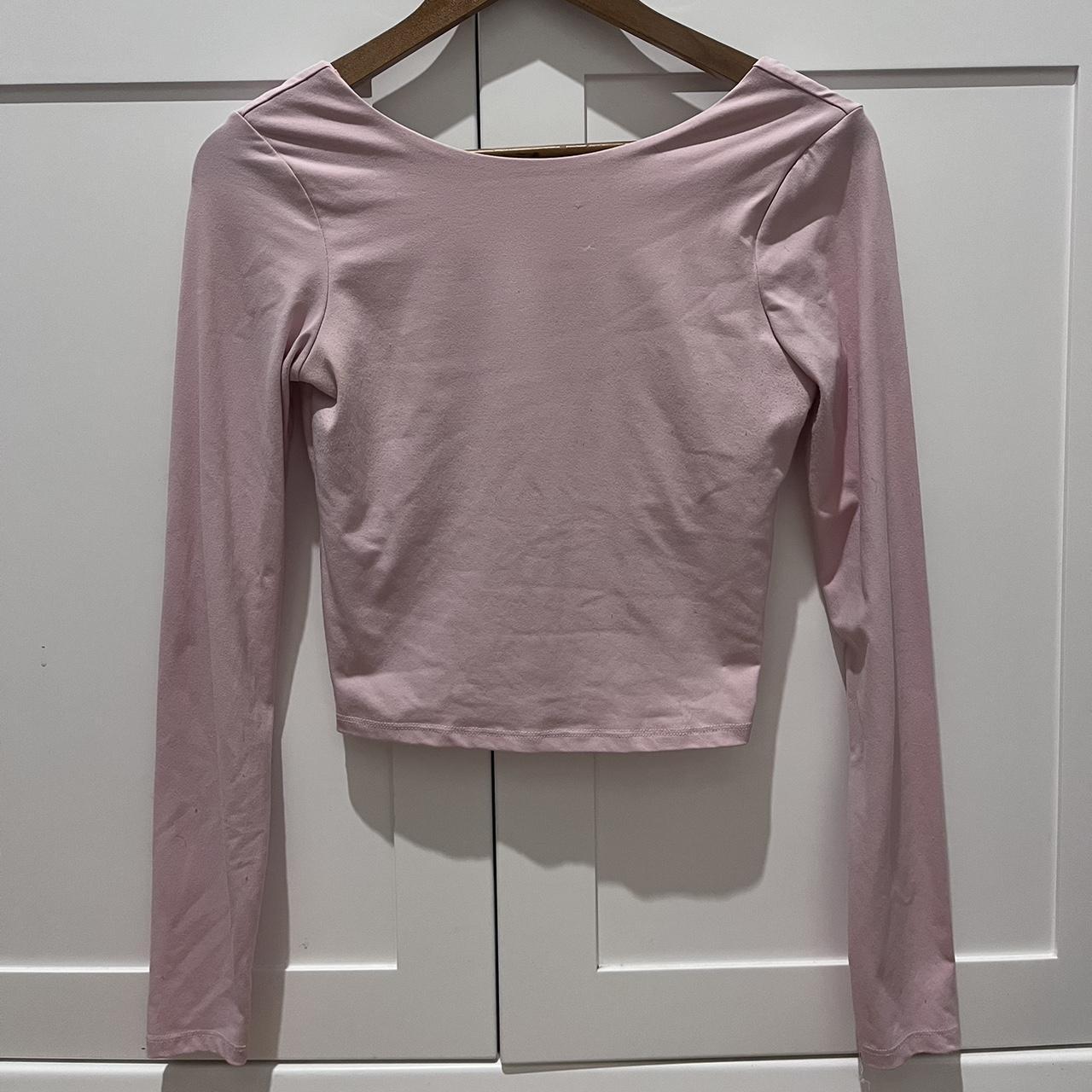 Glassons pink backless long sleeve Size... - Depop