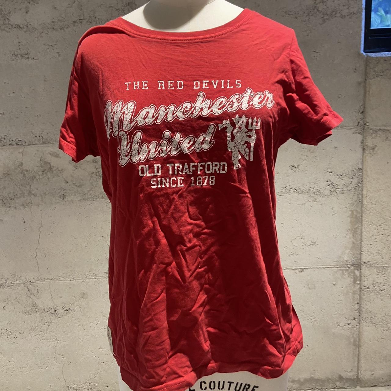 authentic manchester united red t 💋 - high quality... - Depop