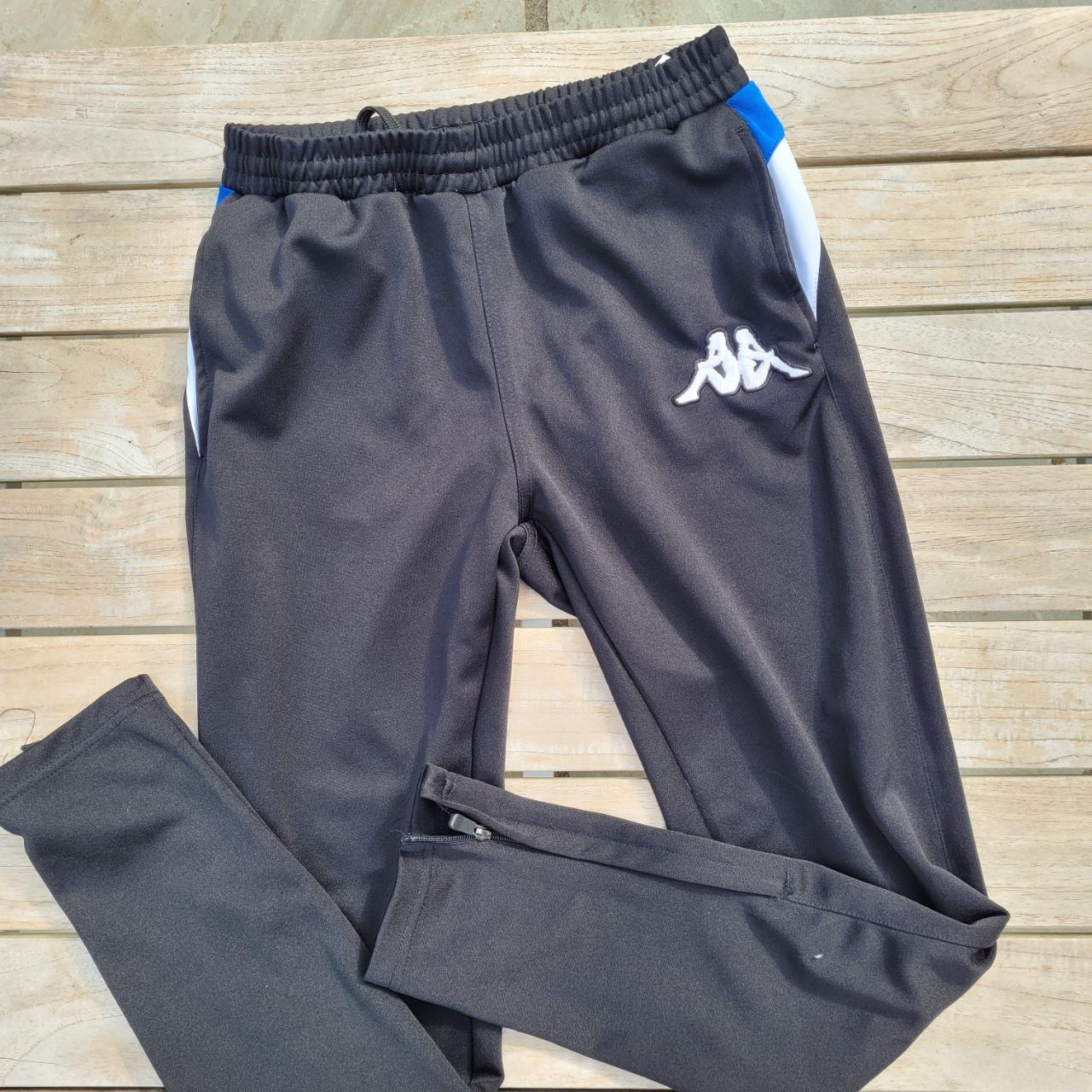 Kappa Black Slim fit Sports Joggers #Kappa #y2k... - Depop