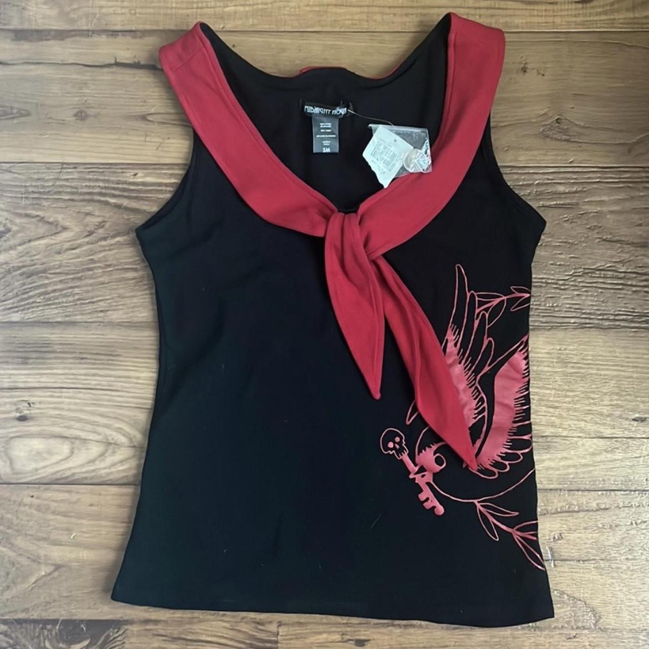 Hot topic midnight hour sailor style top in good... - Depop