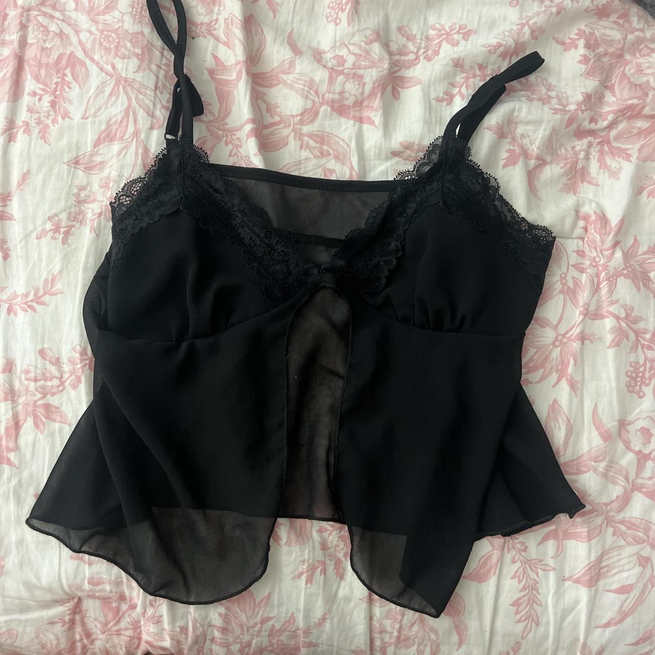 Black amazon going out top, super flattering, never... - Depop
