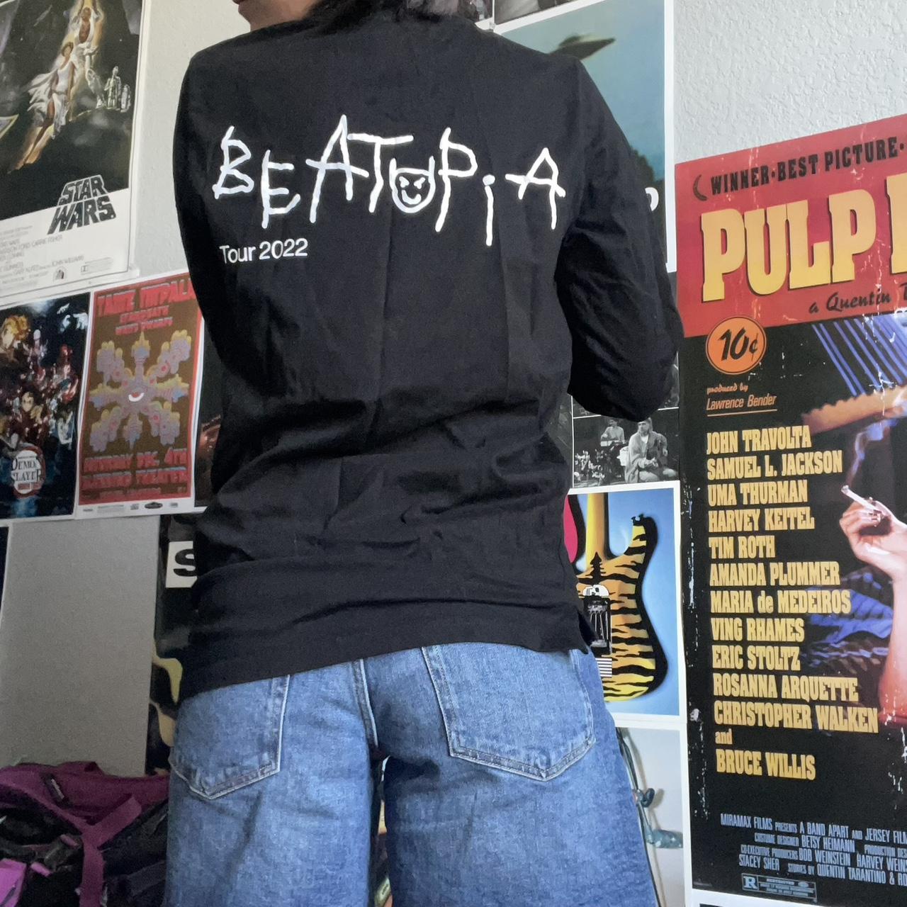 Beabadoobee Beatopia concert merch Alphabet graphic... - Depop