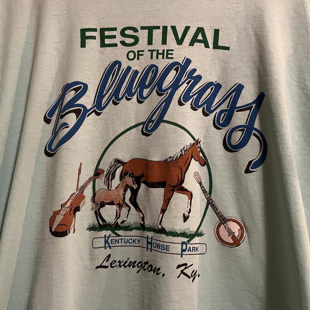 Vintage 80s Bluegrass tee. Fits like a L-XL. - Depop