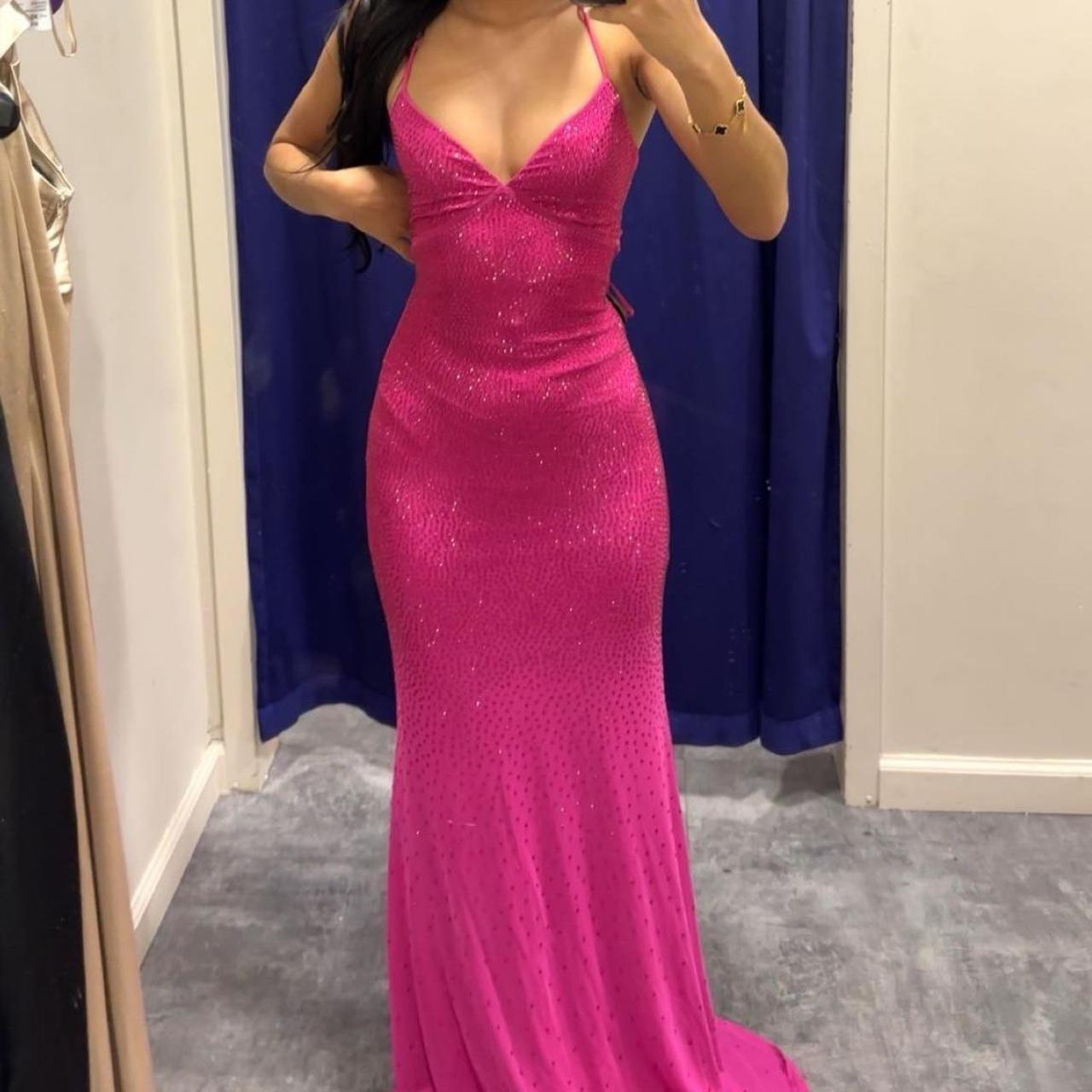 pink sparkly dress!!💖 so beautiful and SO flattering... - Depop