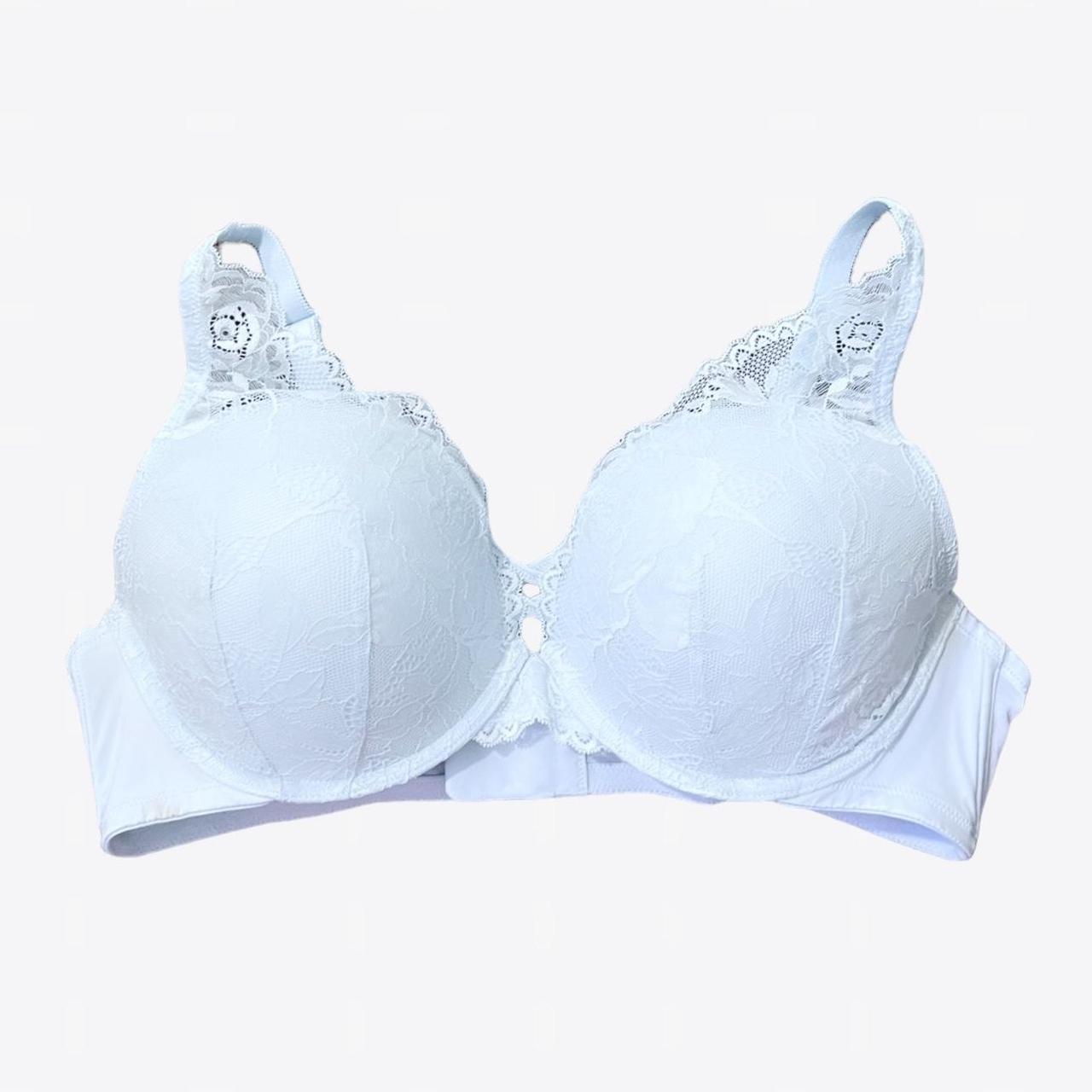 pastel blue lace push up bra in brand knew... - Depop
