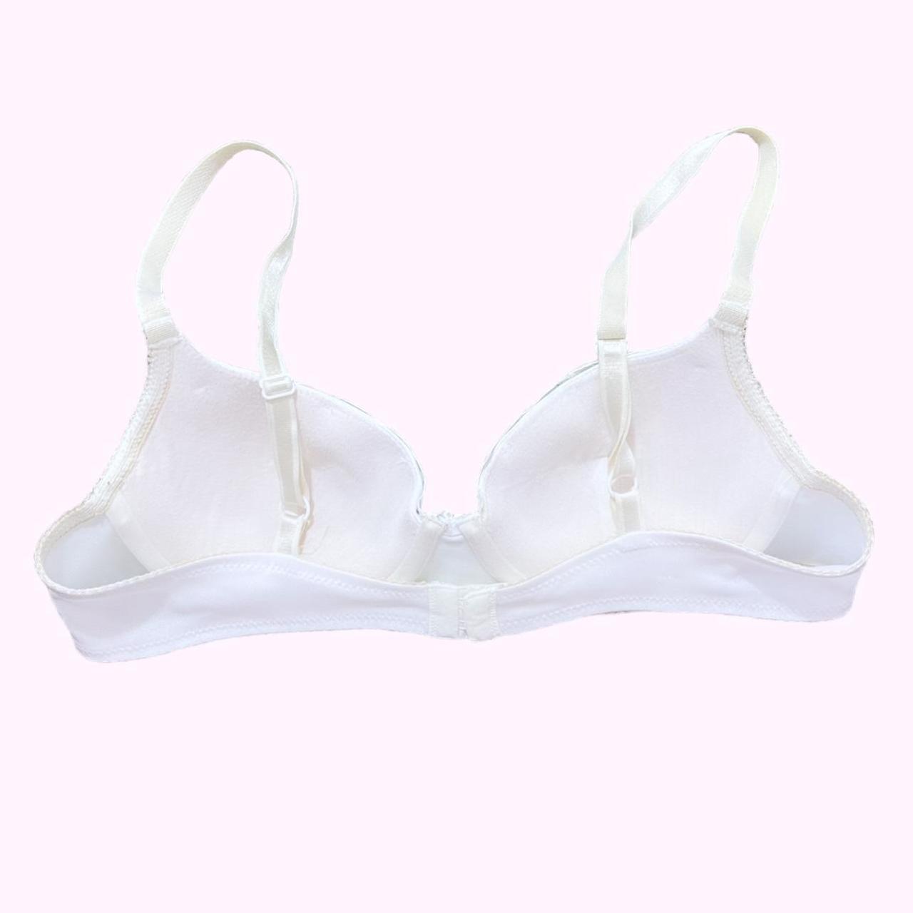 Beautiful white lace bra size #fairycore... - Depop
