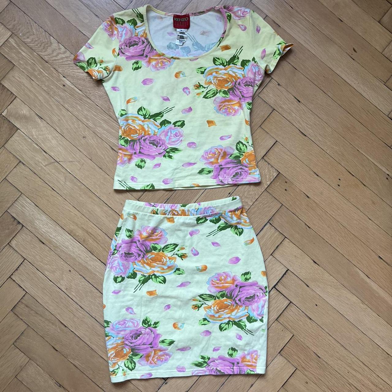 Vintage late 90s - early 2000s Kenzo jungle matching... - Depop