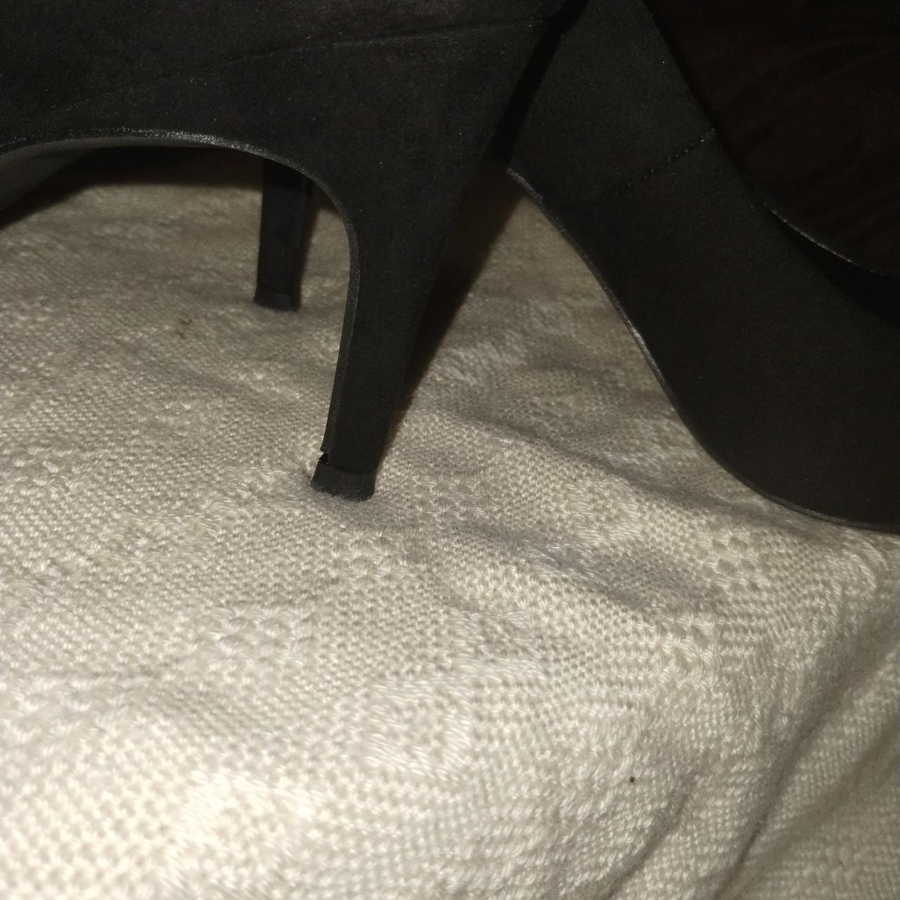 Vintage Rhinestone Slip-on High Heeled Princess... - Depop