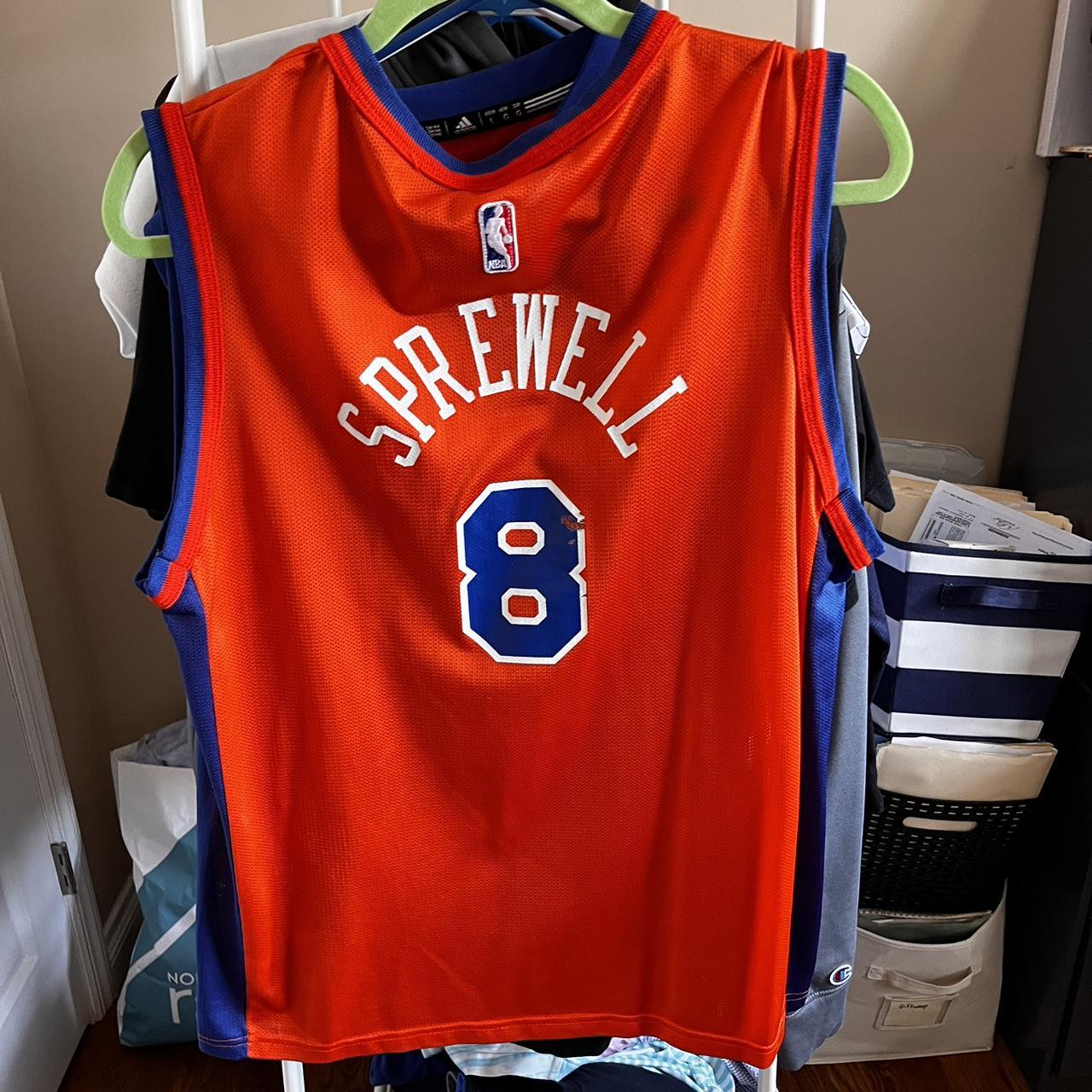 New York Knicks Champion Jersey NBA Latrell Sprewell... - Depop
