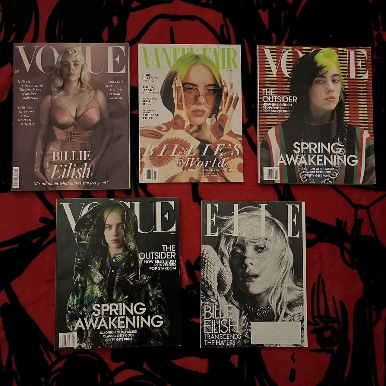 billie eilish magazine collection below are prices!... - Depop