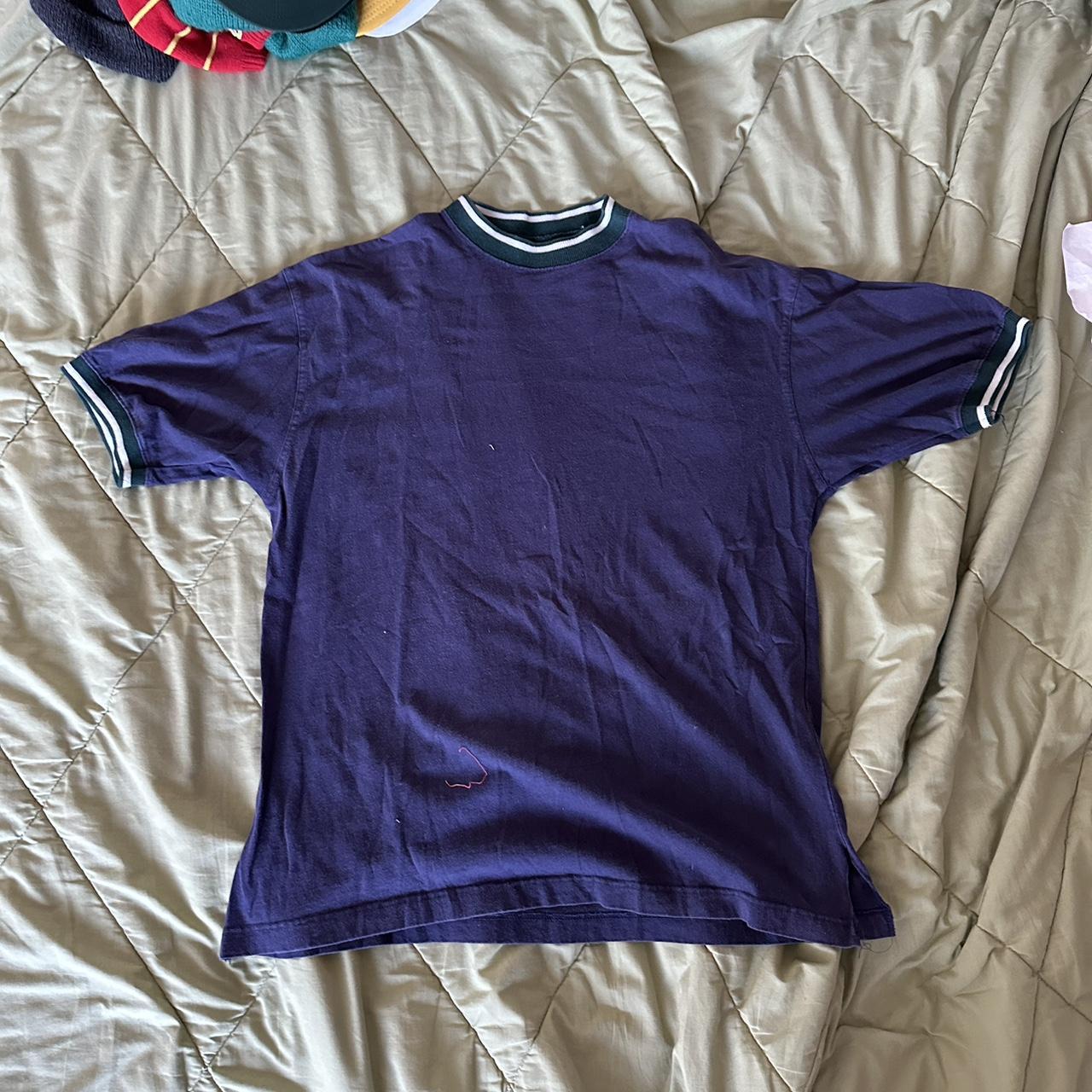Mock Neck Tee Super cool ringer style Size... - Depop