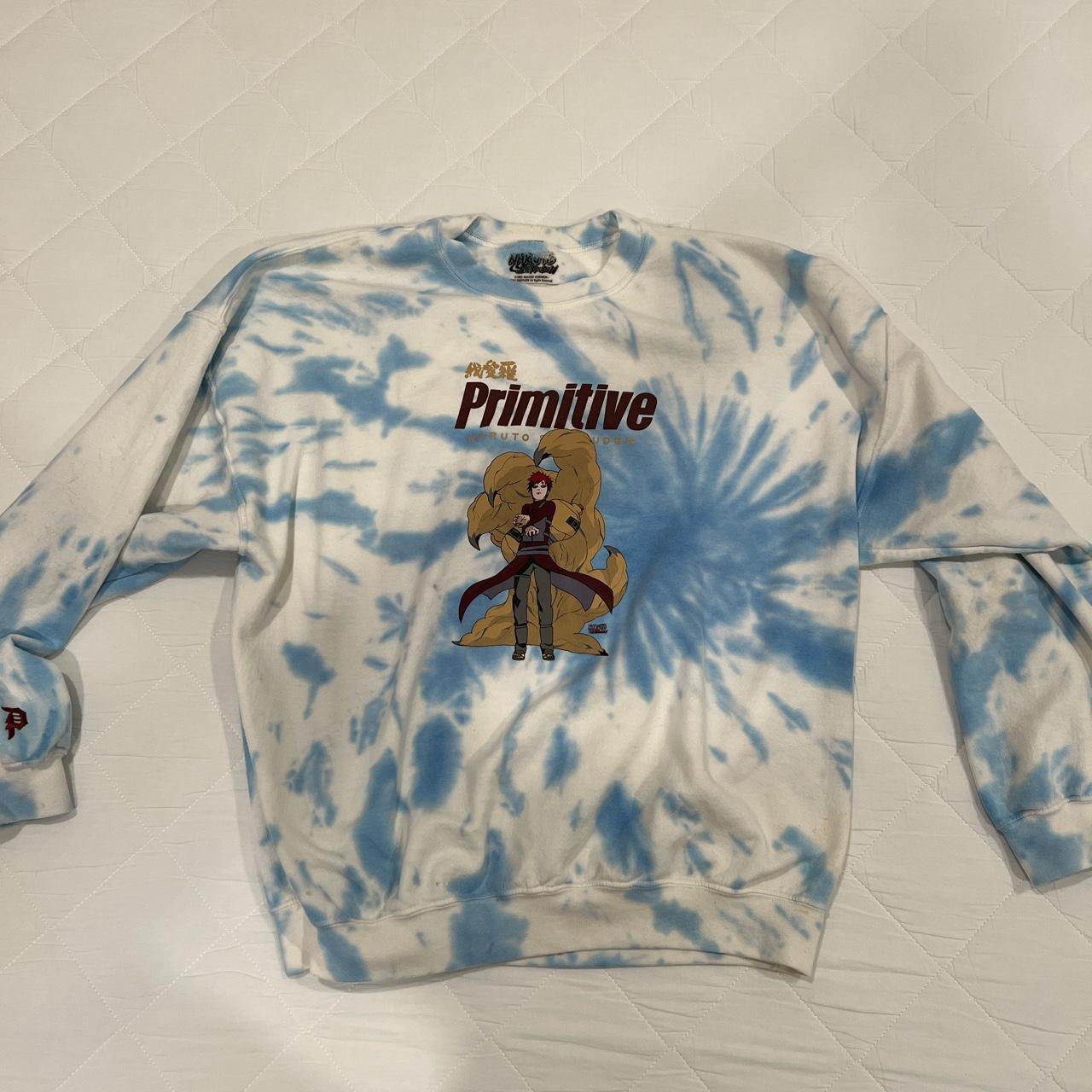Primitive x Naruto Gaara Tie-dye Sweater... - Depop