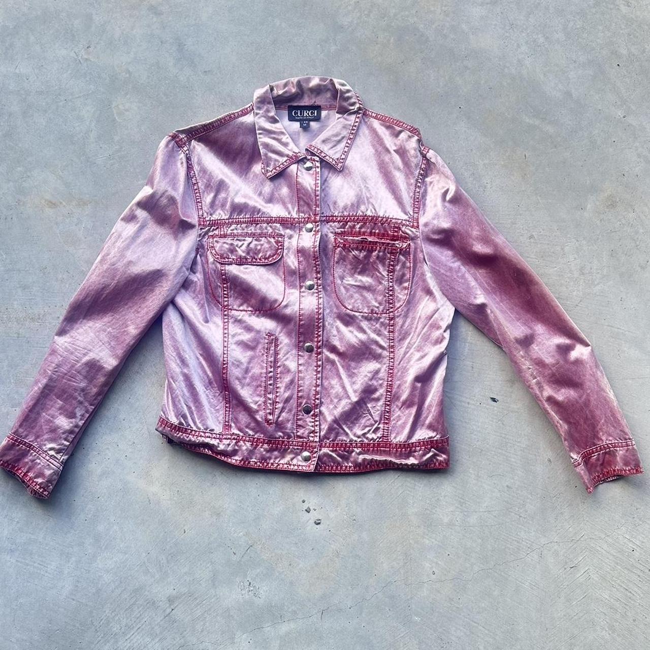Long Sleeve 90s Pink Press Stud Shirt Long Sleeves.... - Depop